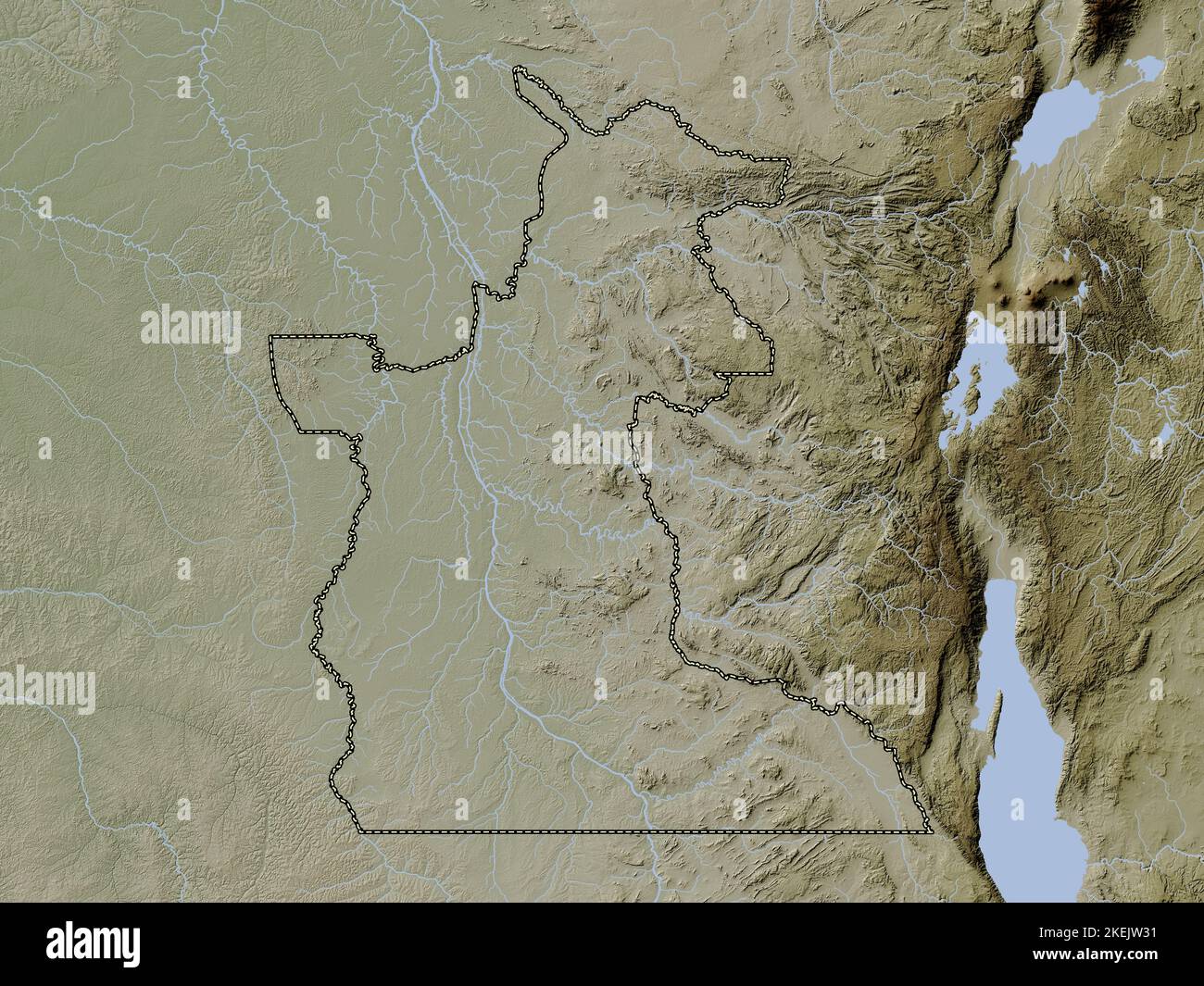 Maniema, province of Democratic Republic of the Congo. Elevation map ...