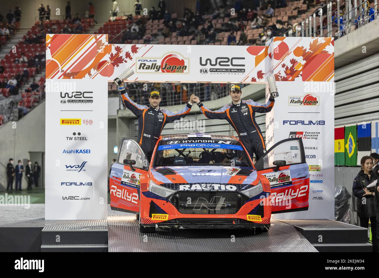 SUNINEN Teemu (fin), Hyundai i20N, portrait MARKKULA Mikko (fin ...