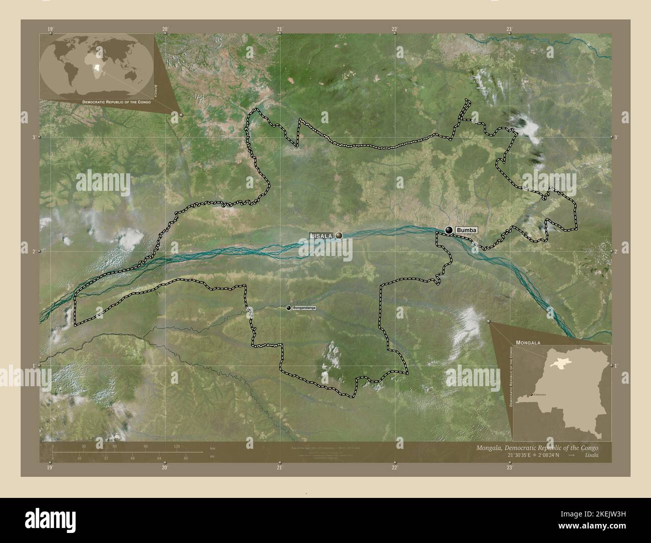 Mongala, province of Democratic Republic of the Congo. High resolution ...