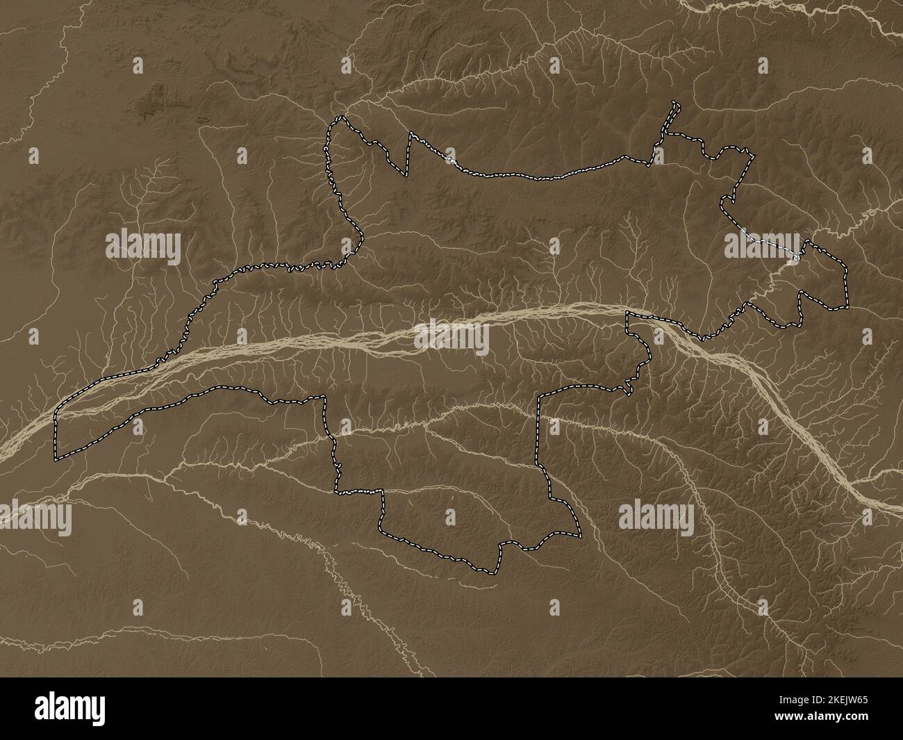 Mongala, province of Democratic Republic of the Congo. Elevation map ...