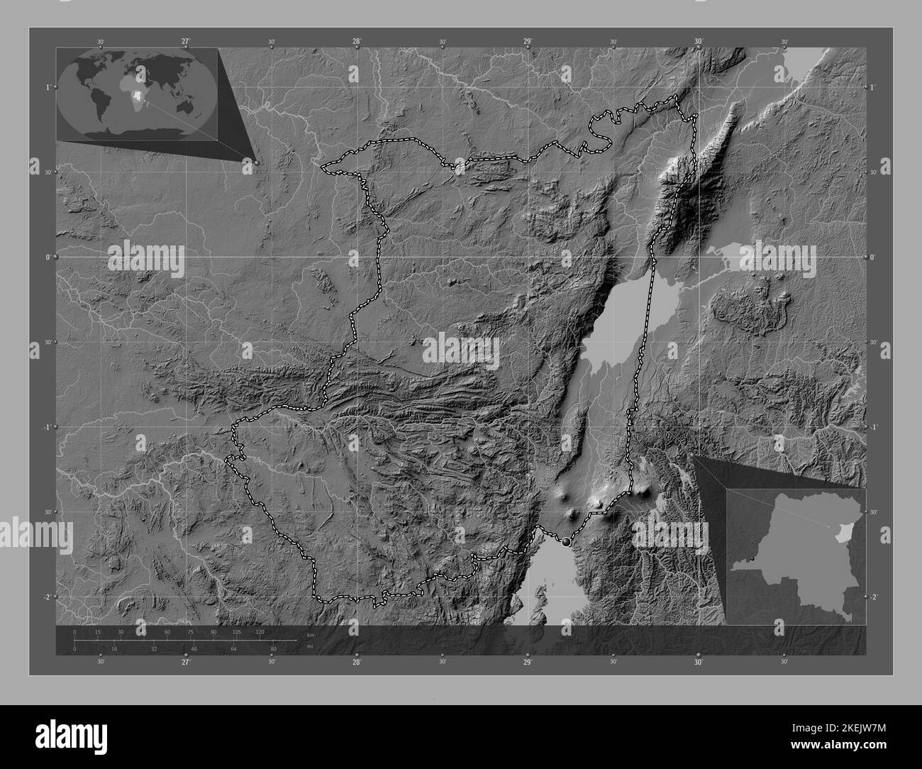 Nord-Kivu, province of Democratic Republic of the Congo. Bilevel ...