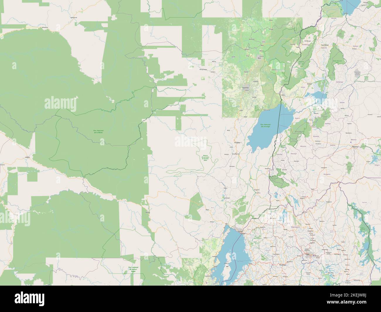 Nord-Kivu, province of Democratic Republic of the Congo. Open Street ...