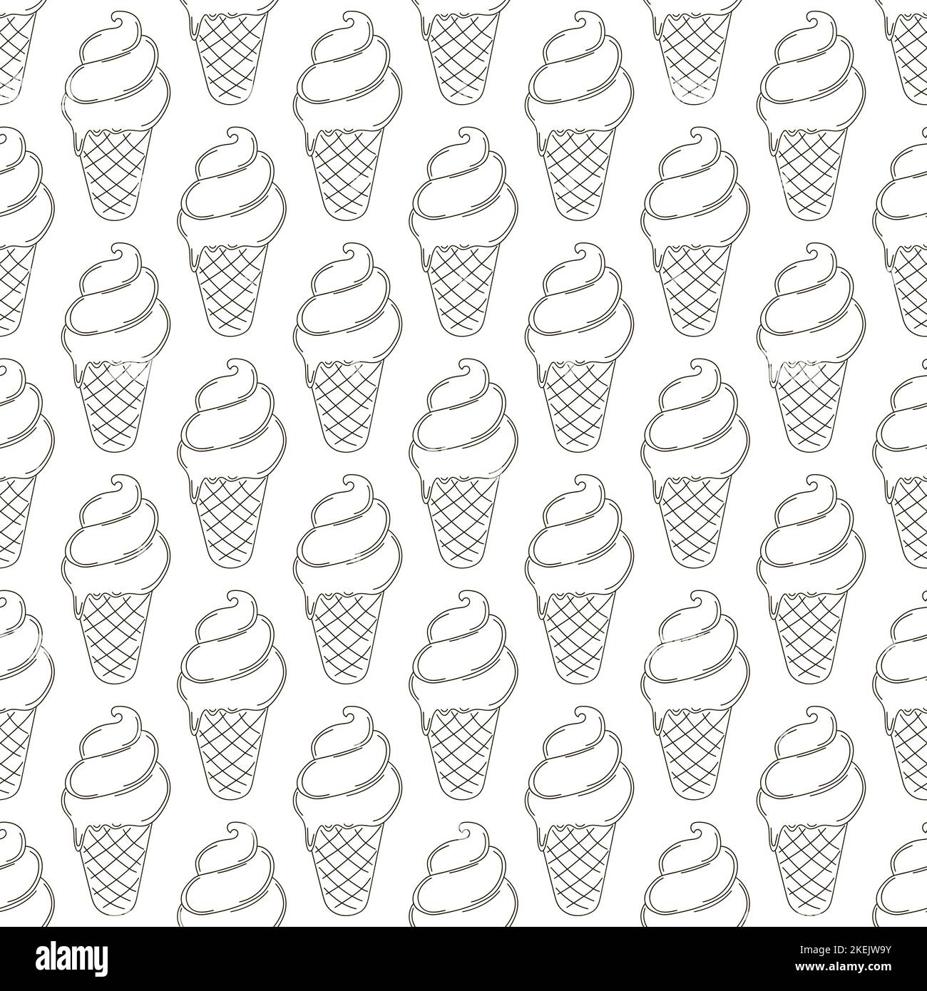 Ice cream cone coloring page printable hi-res stock photography and ...