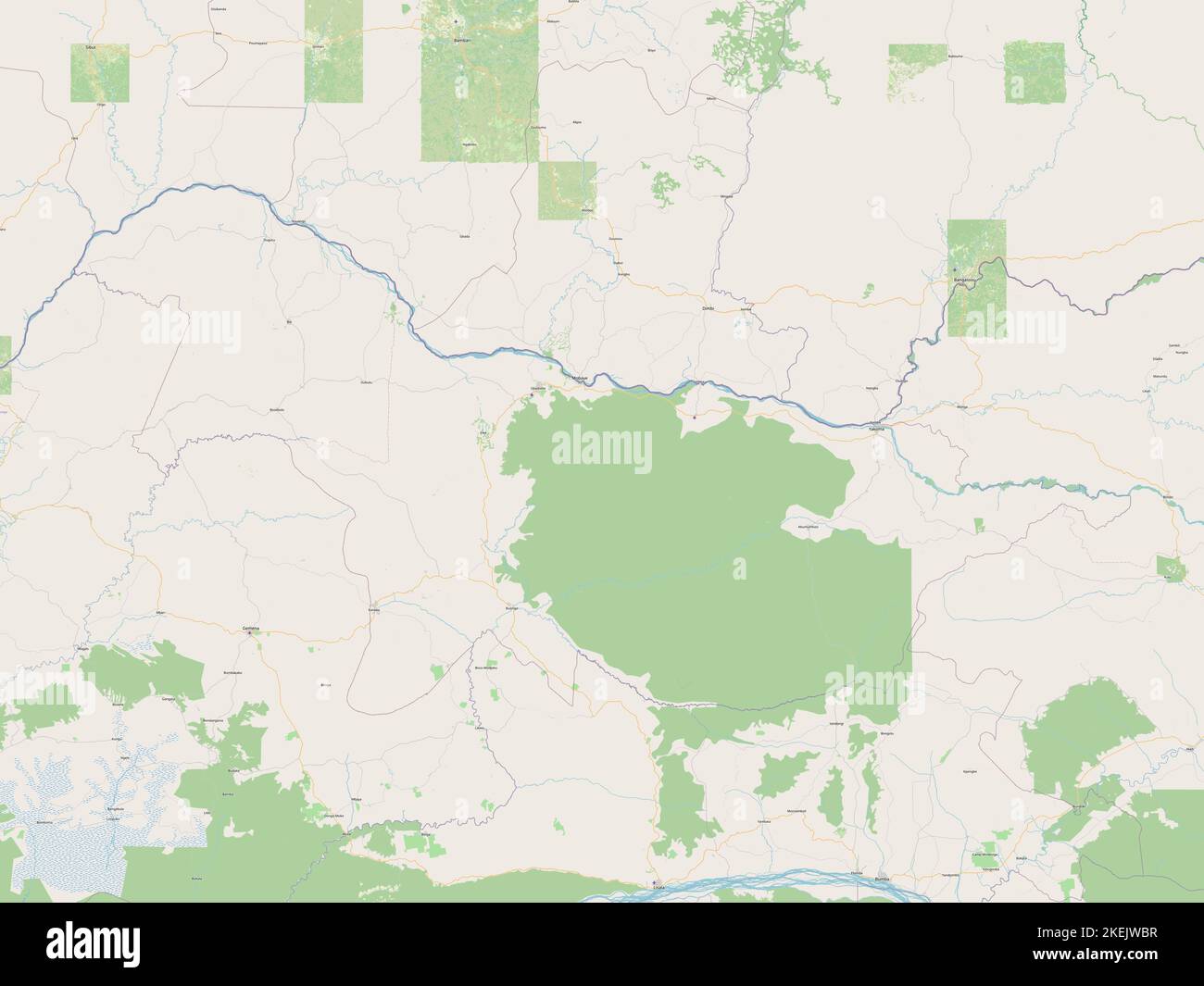 Nord-Ubangi, province of Democratic Republic of the Congo. Open Street ...