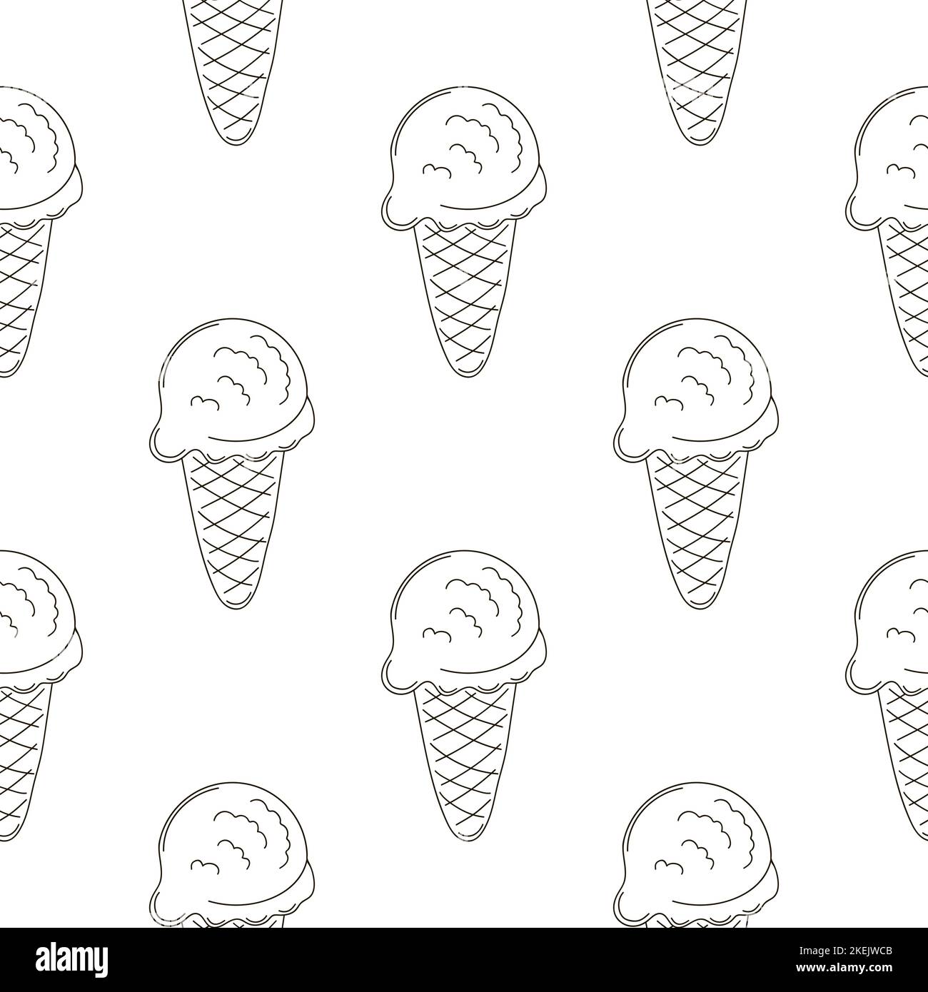 Ice cream cone coloring page printable hi-res stock photography and ...