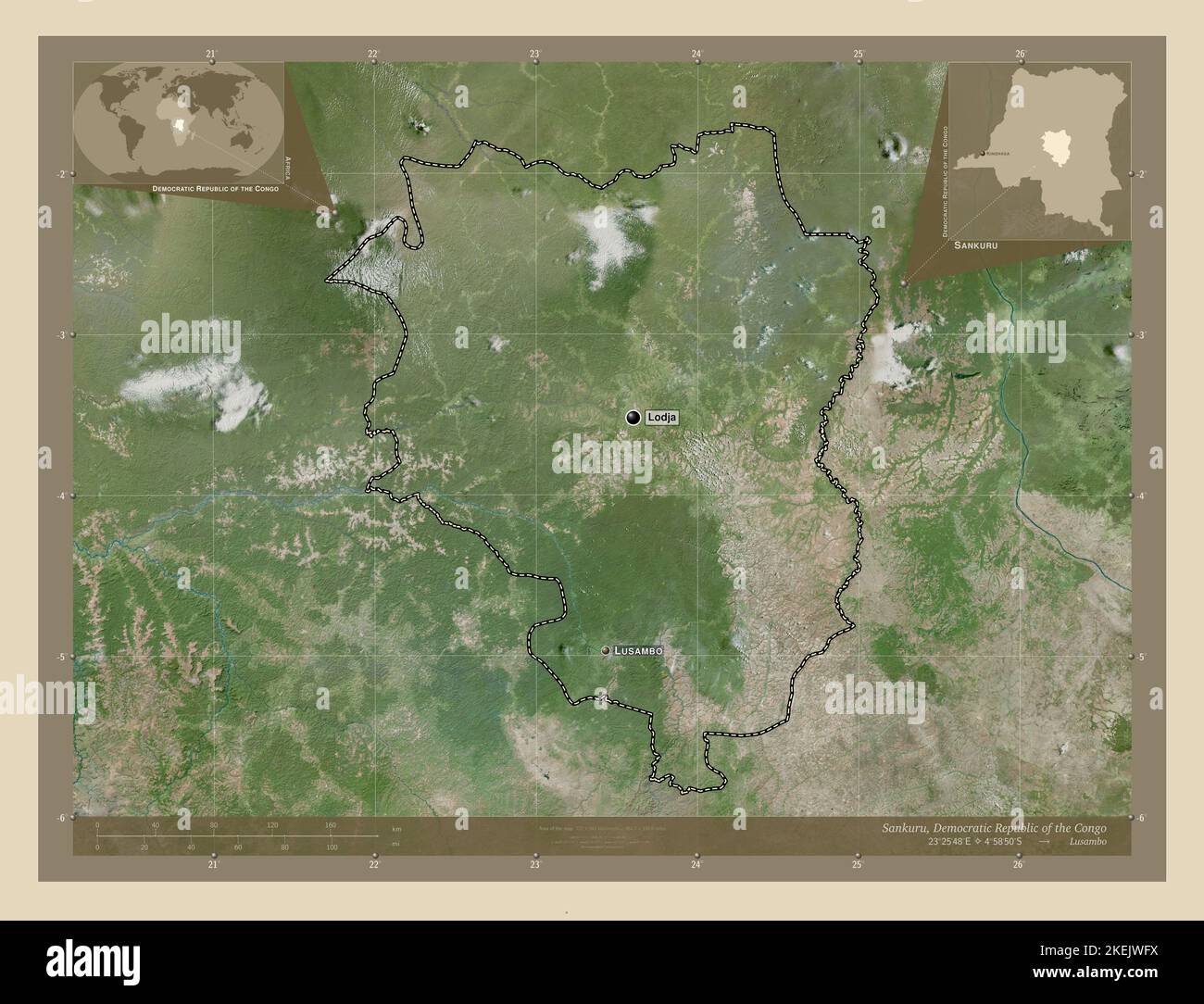 Sankuru, province of Democratic Republic of the Congo. High resolution ...