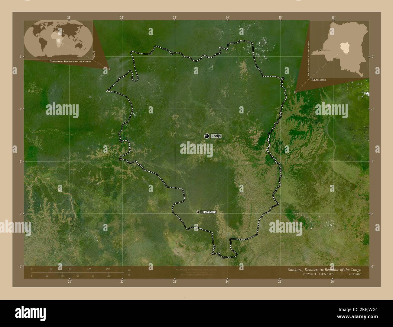 Sankuru, province of Democratic Republic of the Congo. Low resolution ...