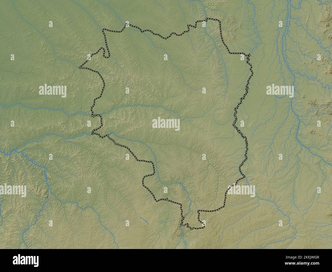Sankuru, province of Democratic Republic of the Congo. Colored ...