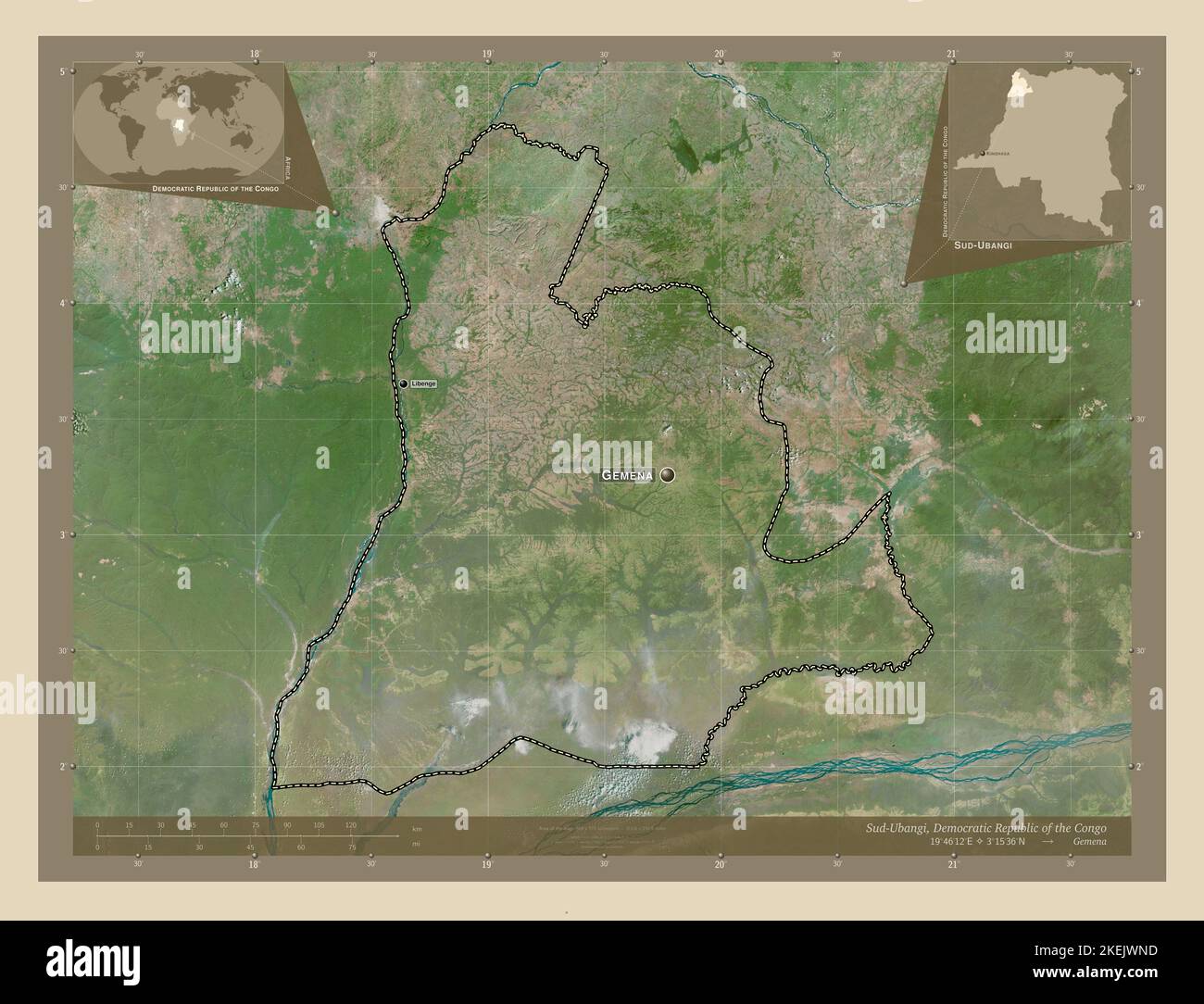 Sud-Ubangi, province of Democratic Republic of the Congo. High ...
