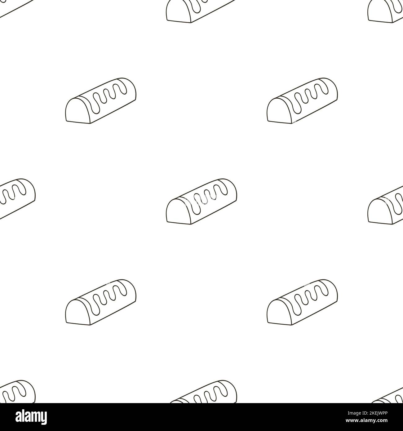 Cute pattern with sweets. Coloring candy seamless pattern. Print for ...
