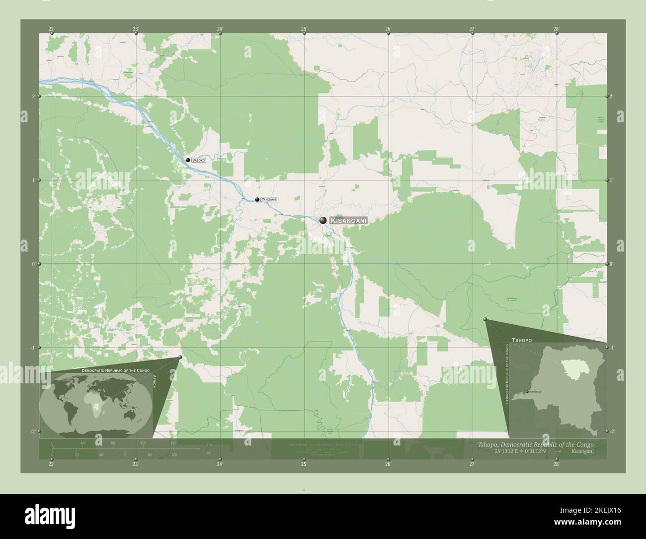 Map of congo and kisangani hi-res stock photography and images - Alamy