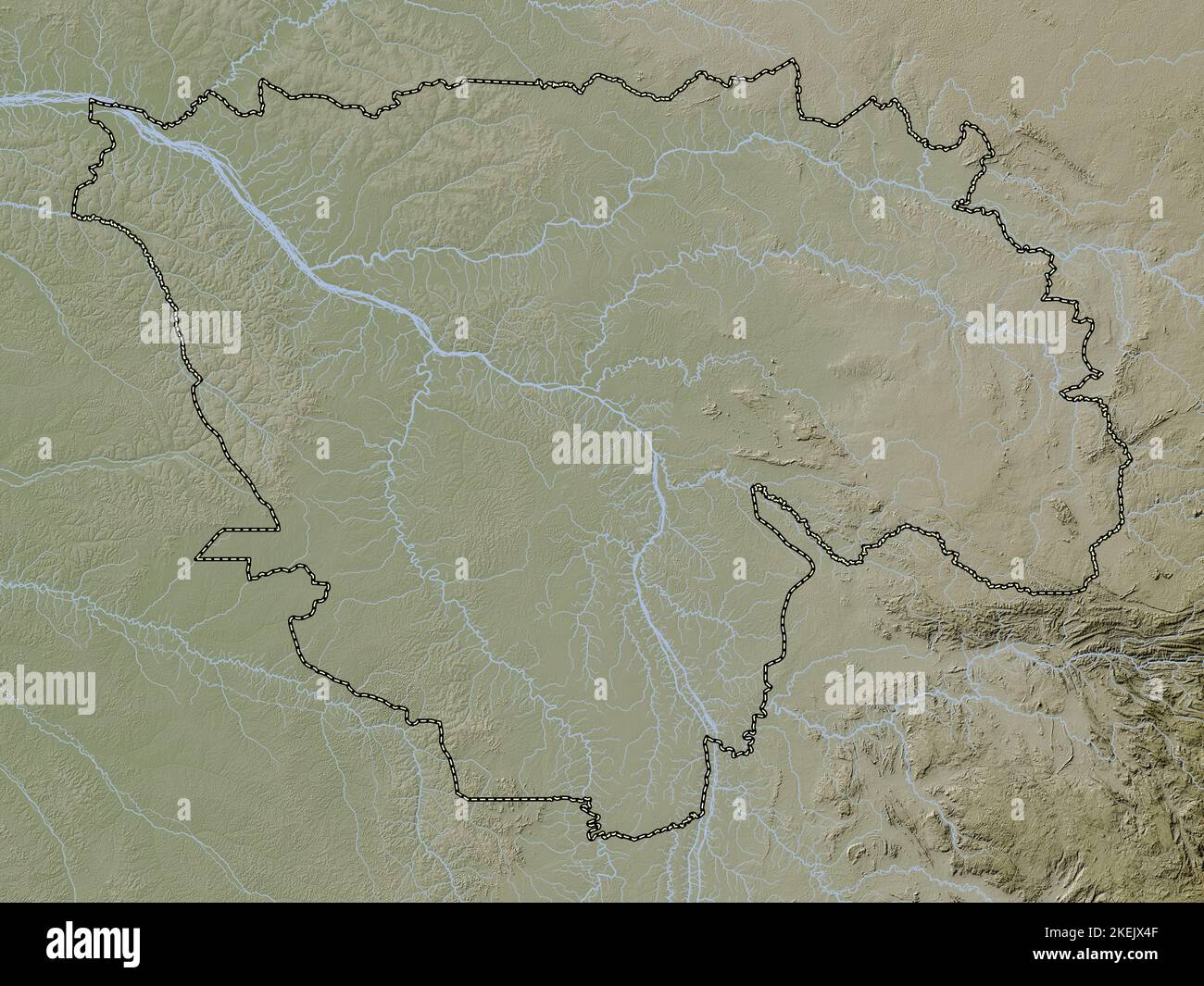 Tshopo, province of Democratic Republic of the Congo. Elevation map ...