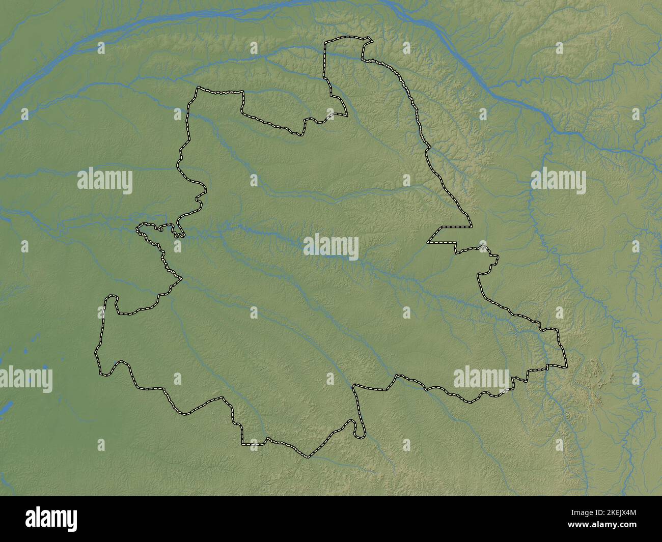 Tshuapa, province of Democratic Republic of the Congo. Colored ...