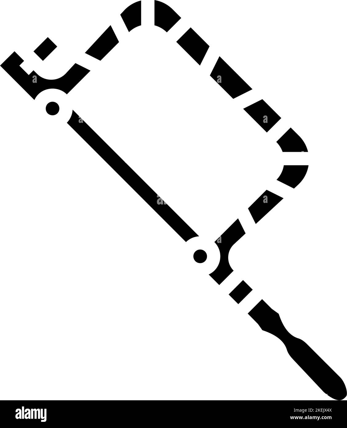 fret hand saw glyph icon vector illustration Stock Vector Image & Art ...