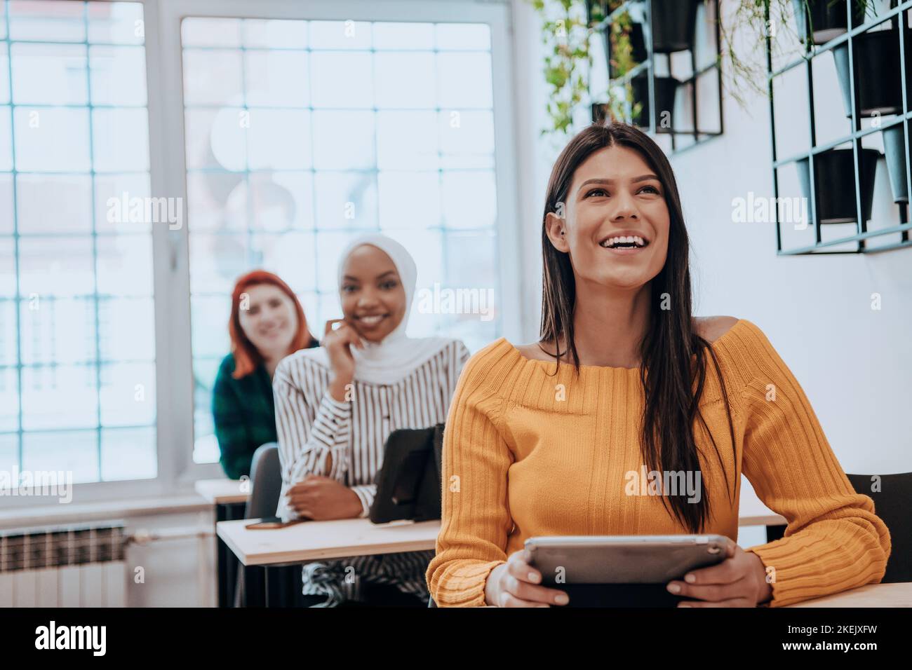 Different generations standing together hi-res stock photography and ...