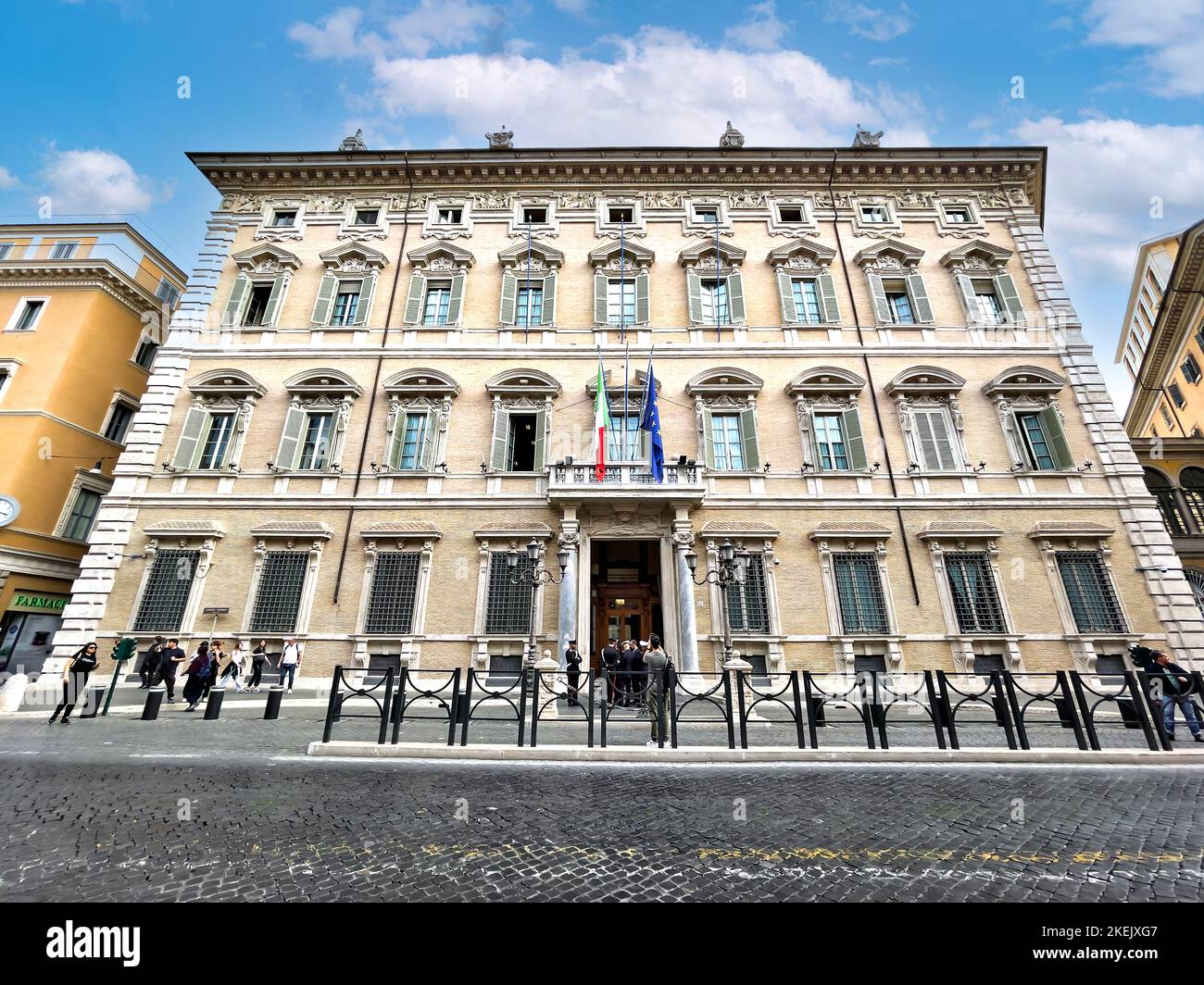 Rome Lazio Italy. Palazzo Madama is the seat of the Senate of the ...