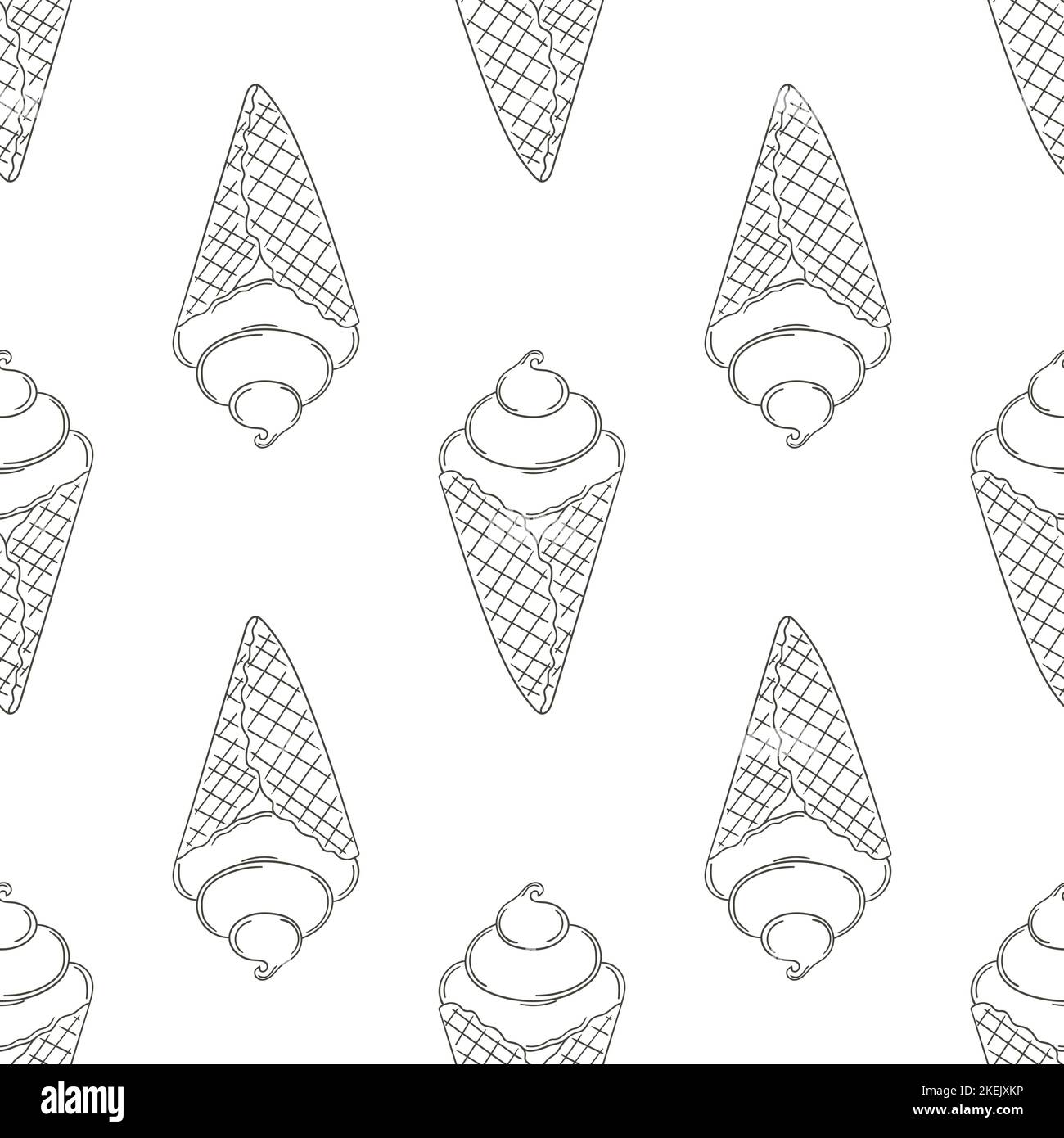 Ice cream cone coloring page printable hi-res stock photography and ...
