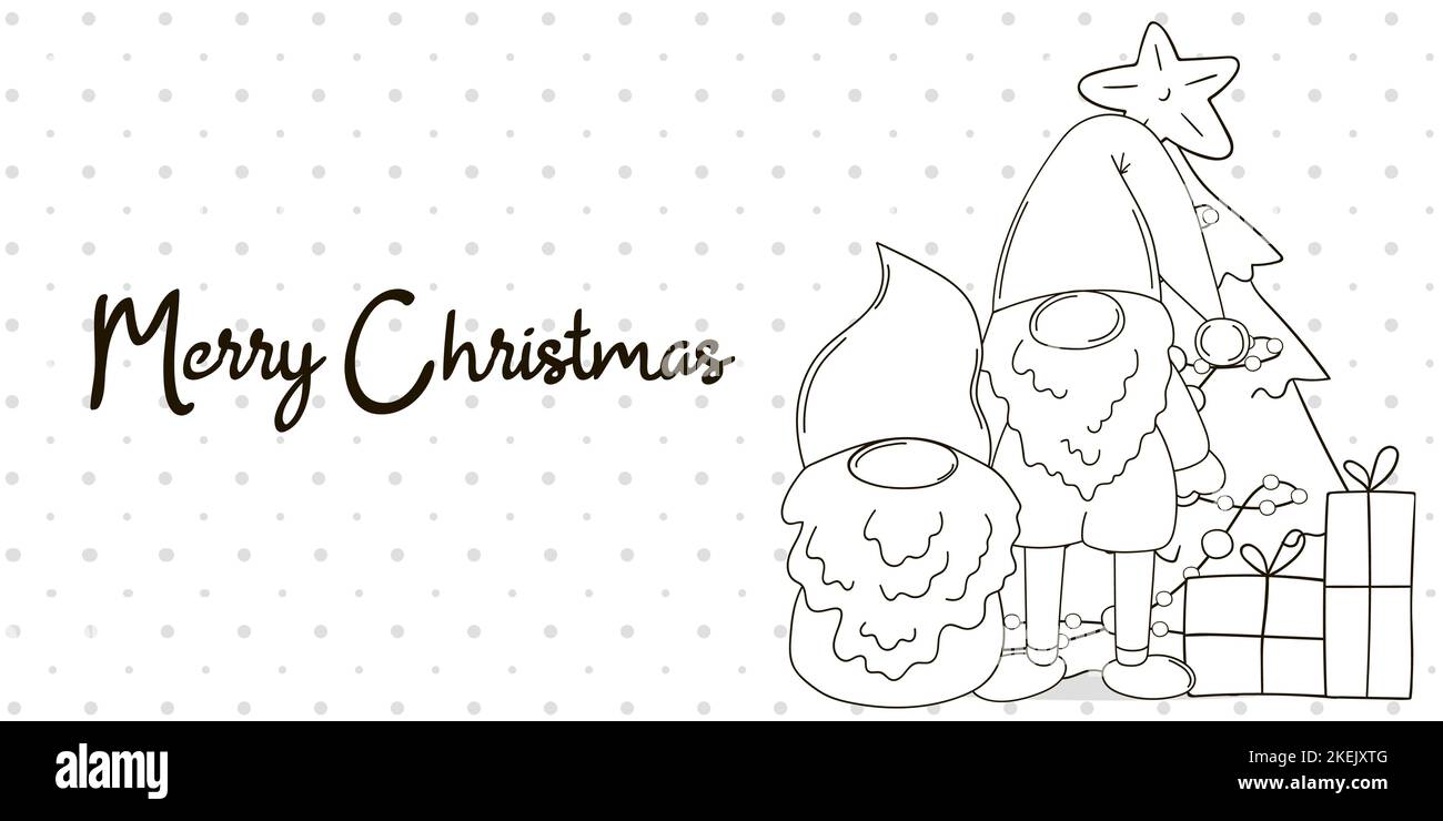 Gift box colouring page hi-res stock photography and images - Alamy