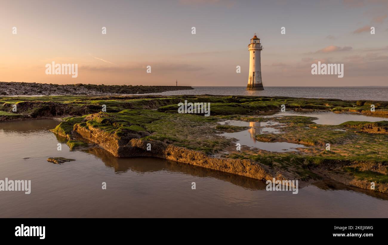 Perch Rock Lighthouse, New Brighton Stock Photo - Alamy