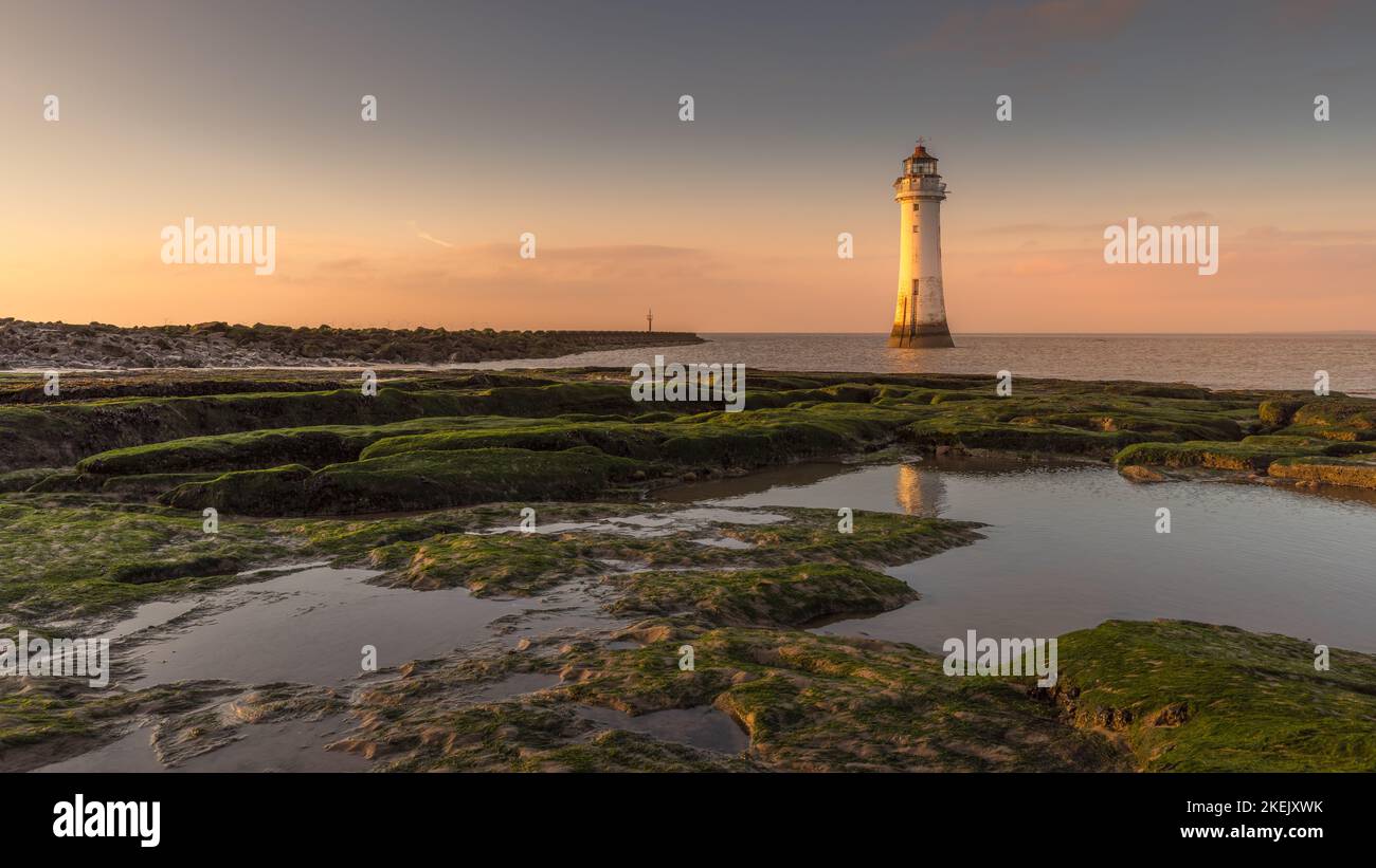 Perch Rock Lighthouse, New Brighton Stock Photo - Alamy