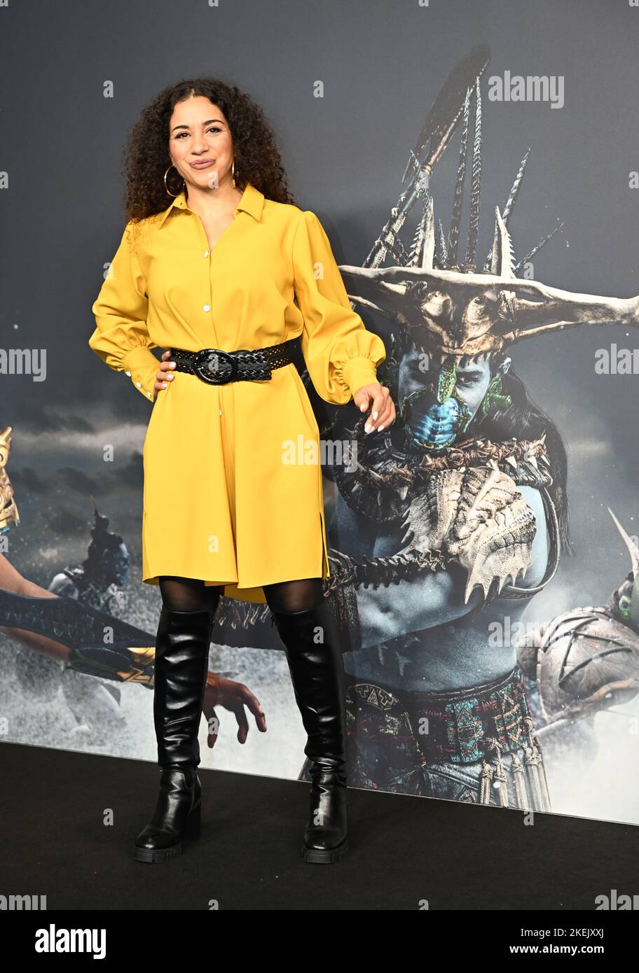 Berlin, Germany. 07th Nov, 2022. Singer Nadja Benaissa comes to the ...