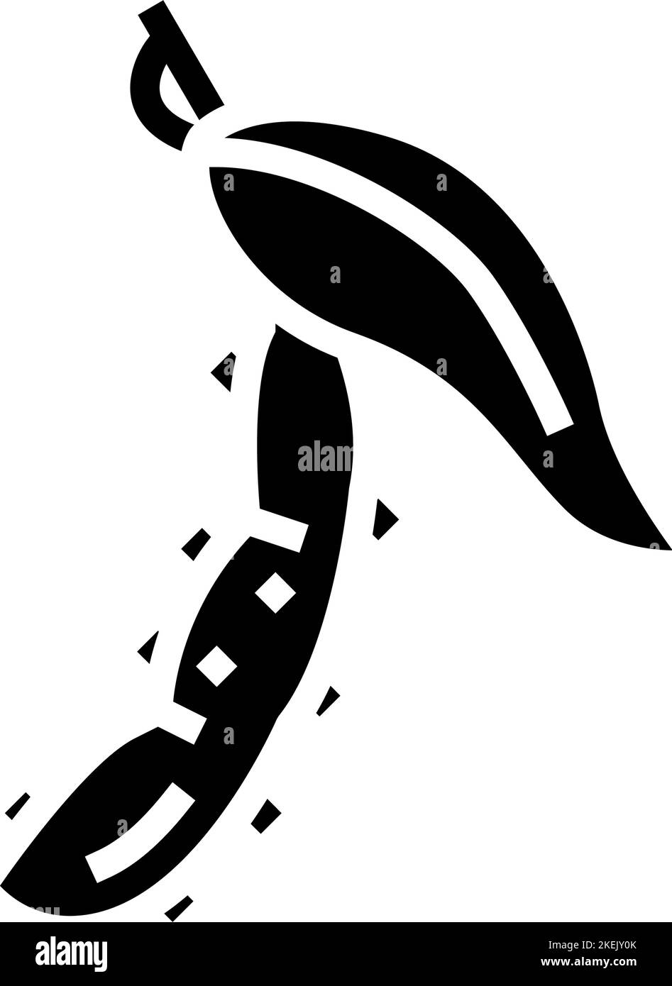 soy leaf glyph icon vector illustration Stock Vector Image & Art - Alamy