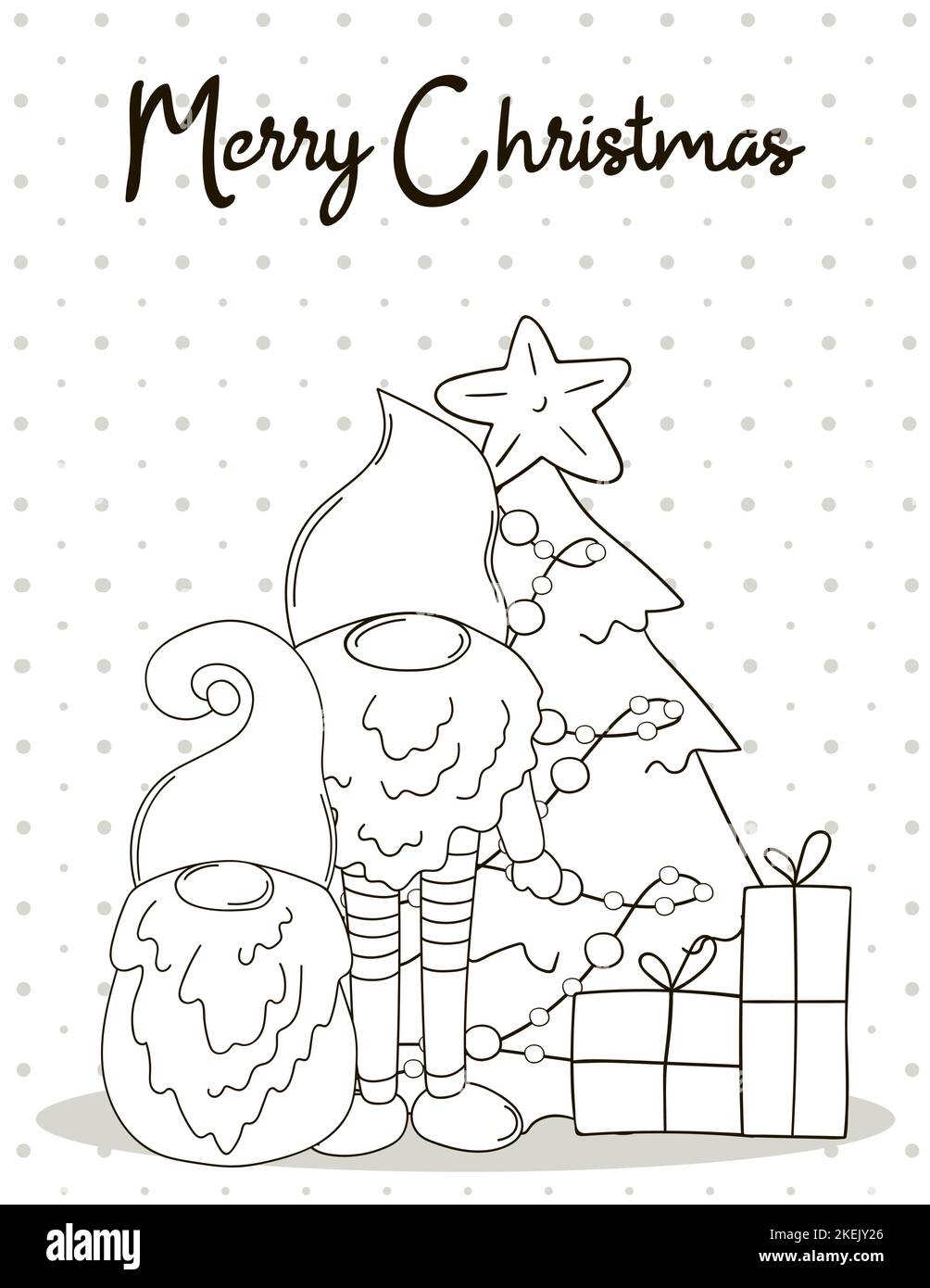 Gift box colouring page hi-res stock photography and images - Alamy