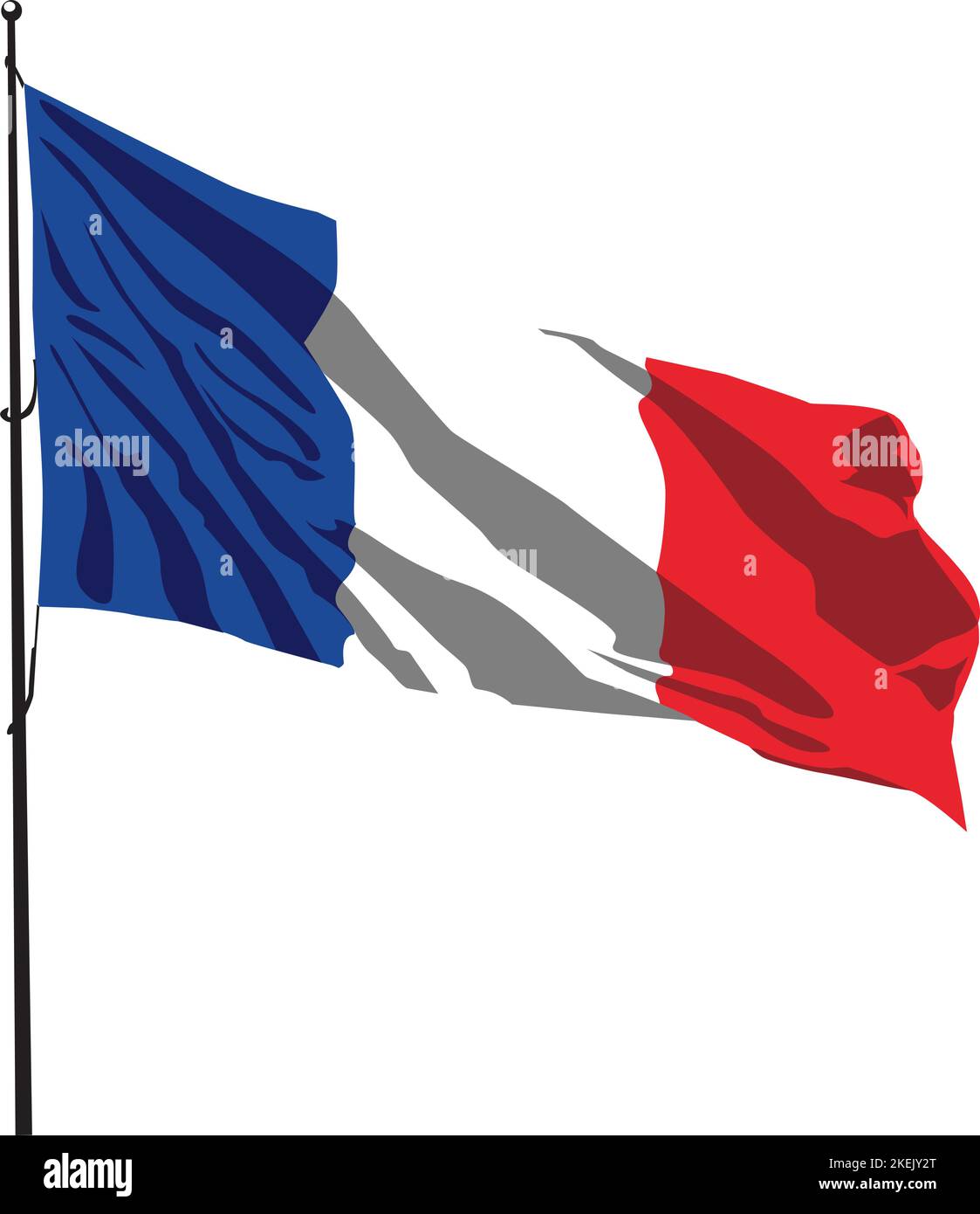 France flag, french flag, wind flag, revolution, war, French revolution ...
