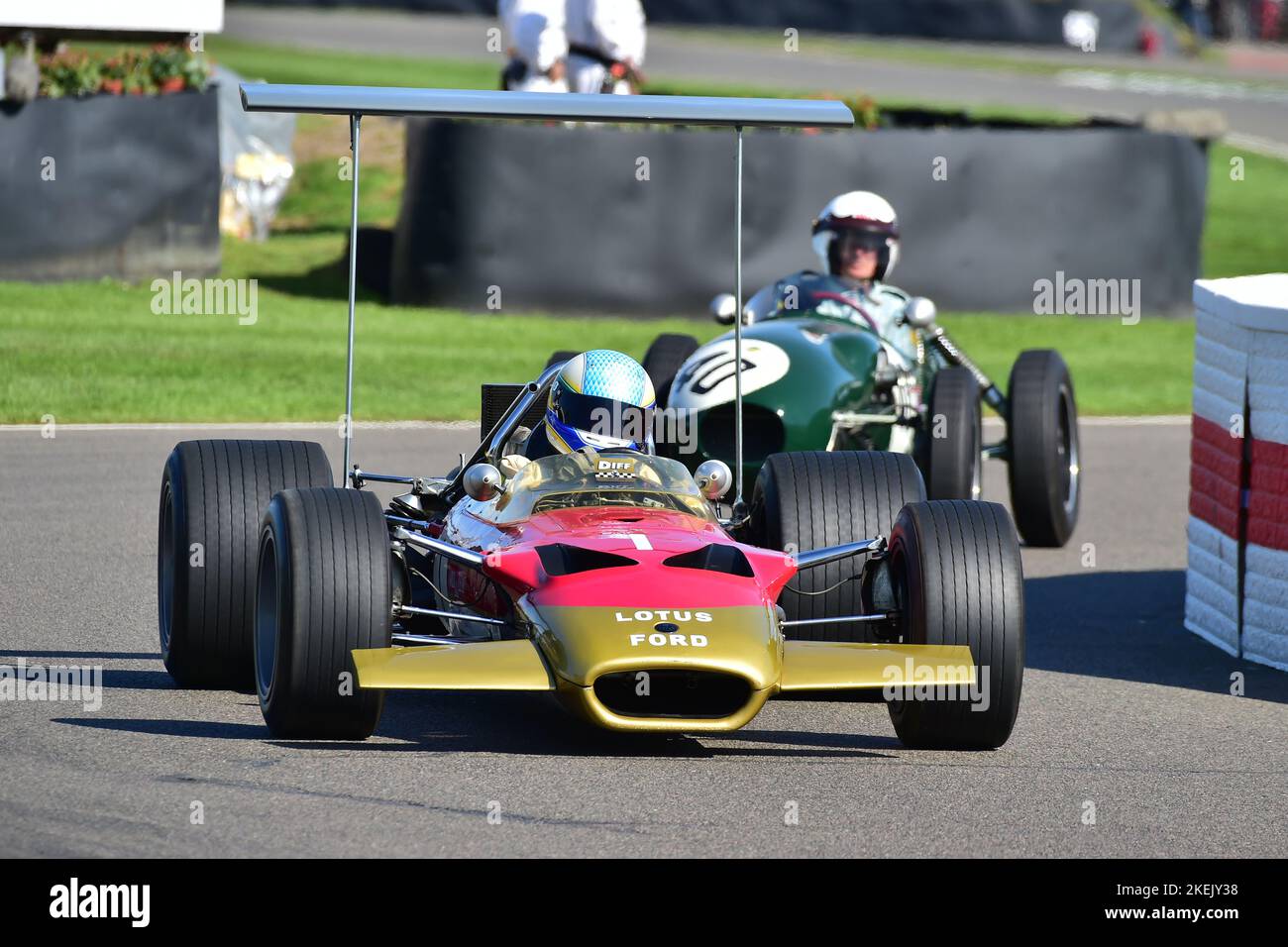 Lotus-Cosworth 49B, high rear wing, Graham Hill Celebration, a much ...