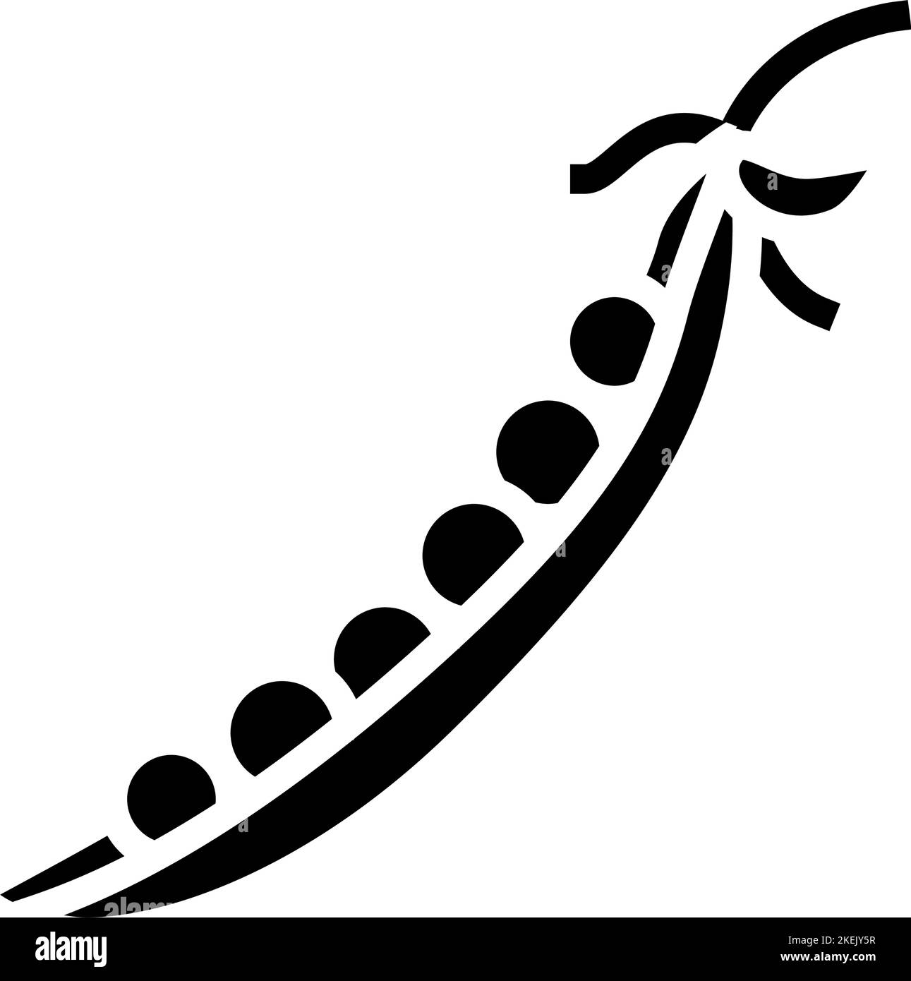 peas seed glyph icon vector illustration Stock Vector Image & Art - Alamy