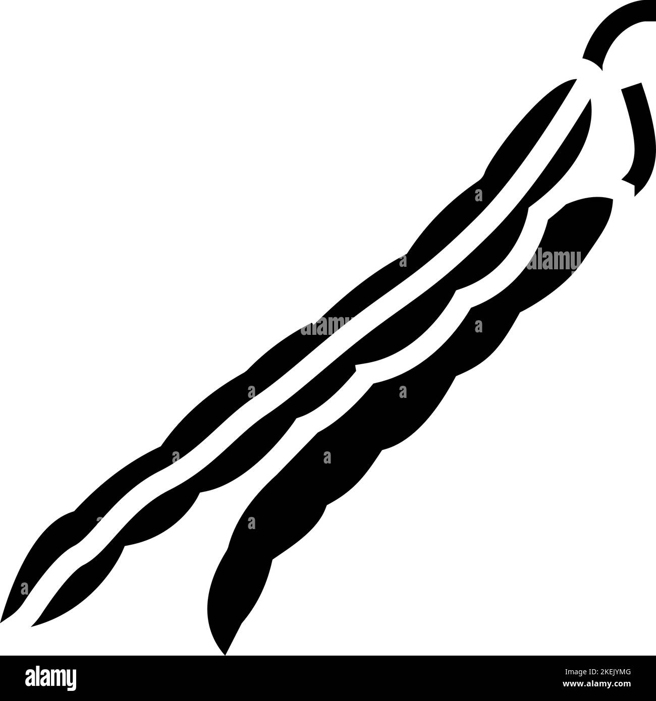 green bean food glyph icon vector illustration Stock Vector Image & Art ...