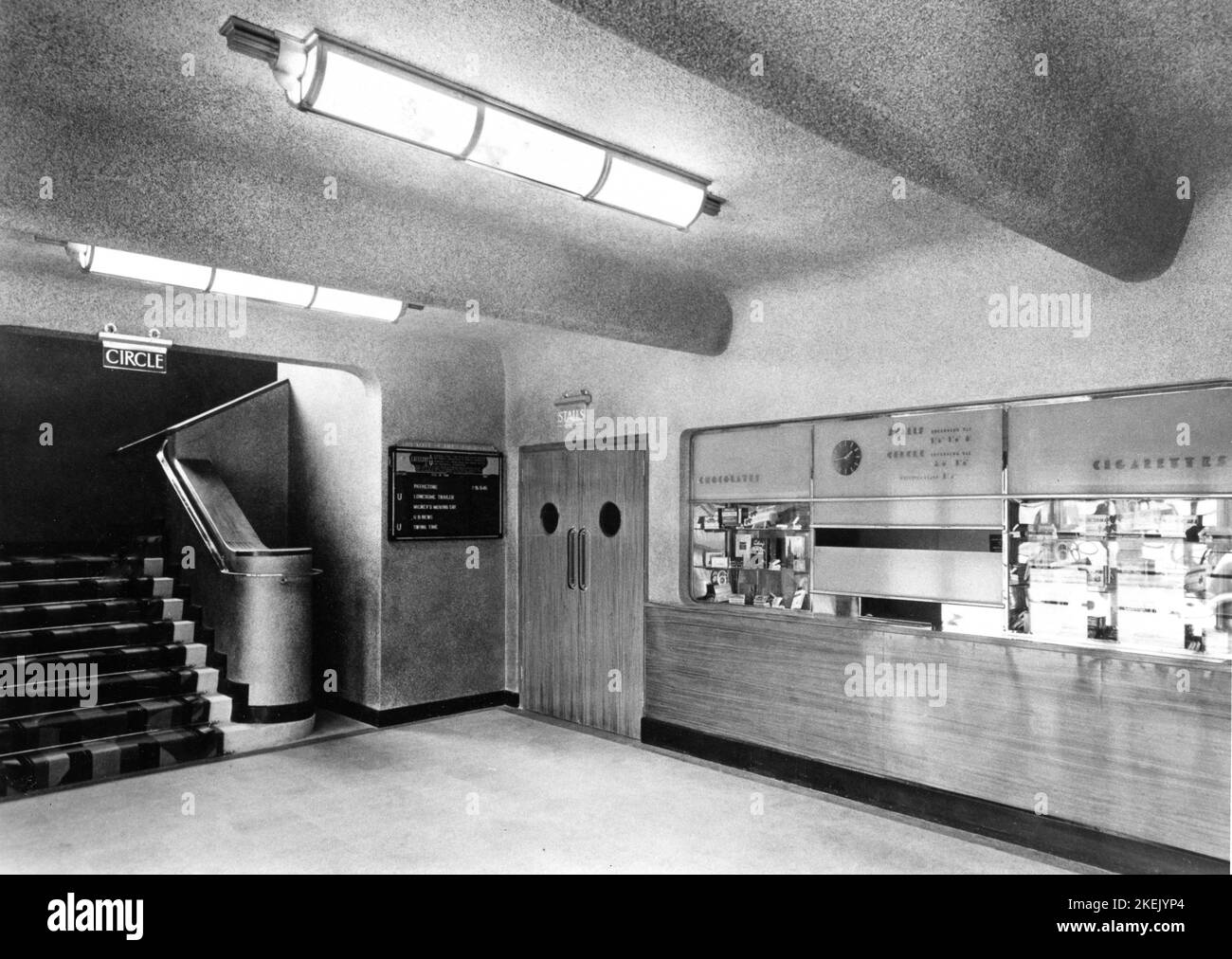 Box Office and Concession Sales Counter in lobby of EMBASSY CINEMA at 1 ...