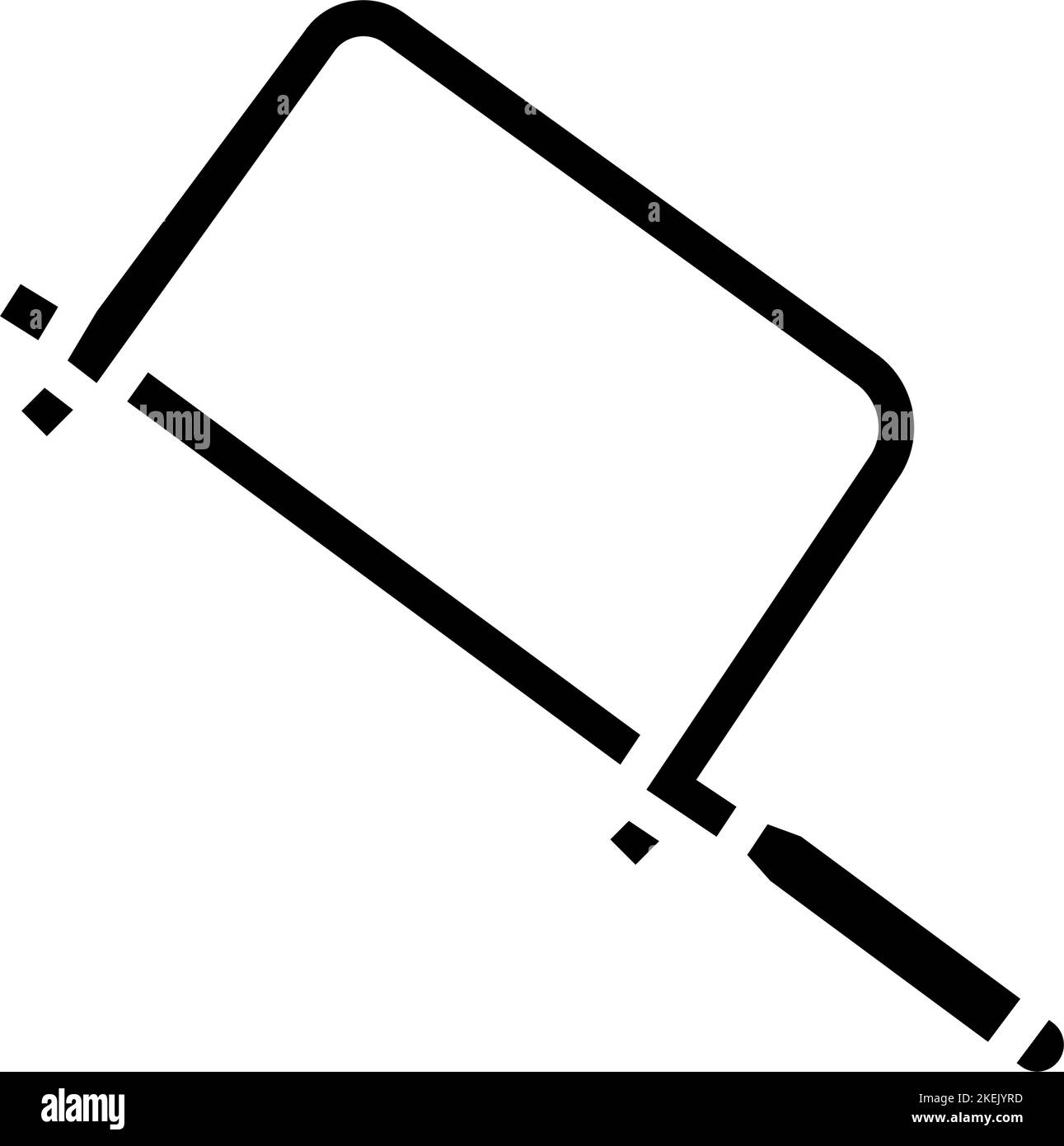 coping saw glyph icon vector illustration Stock Vector Image & Art - Alamy