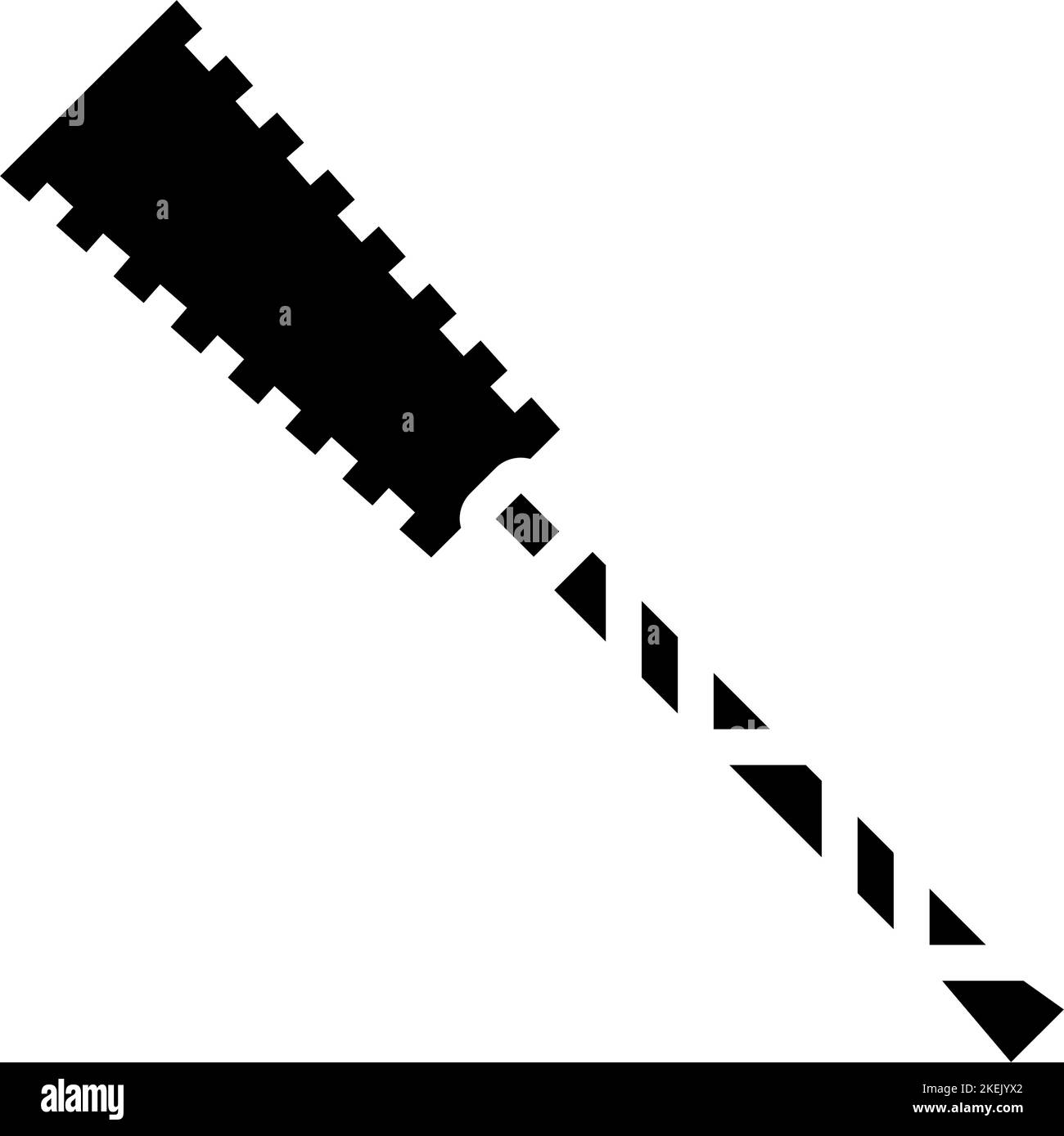 japanese hand saw glyph icon vector illustration Stock Vector Image ...