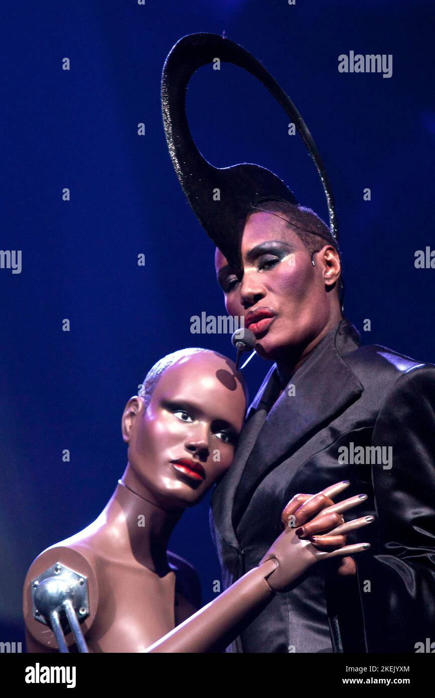 Grace Jones performing in the Night of the Proms in Gelredome Arnhem ...