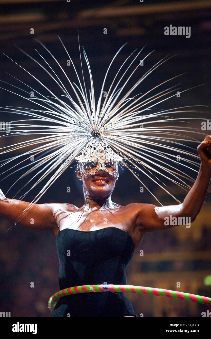 Grace Jones performing in the Night of the Proms in Gelredome Arnhem ...