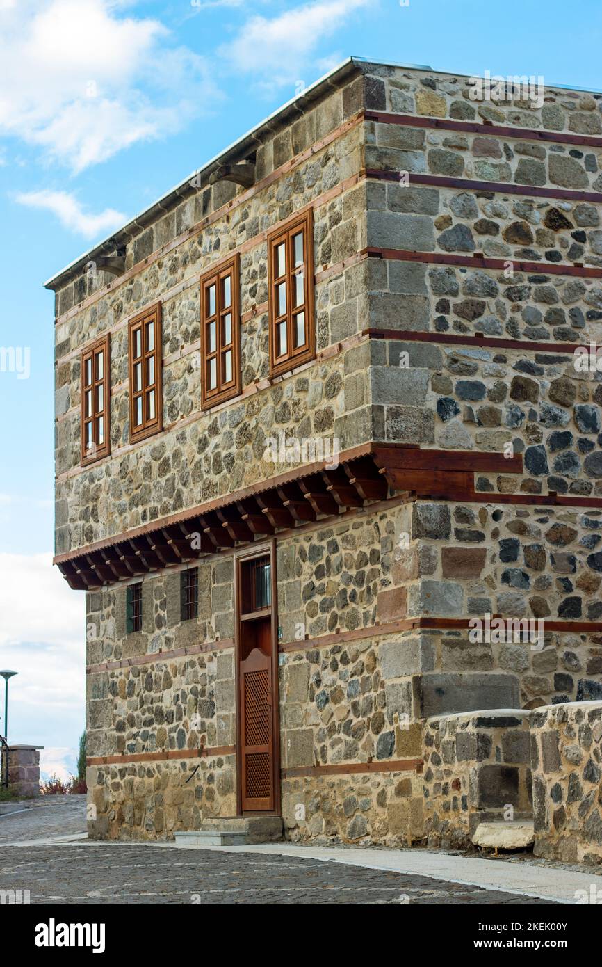 Anatolian stone houses. Erzurum stone houses. Historic stone houses ...