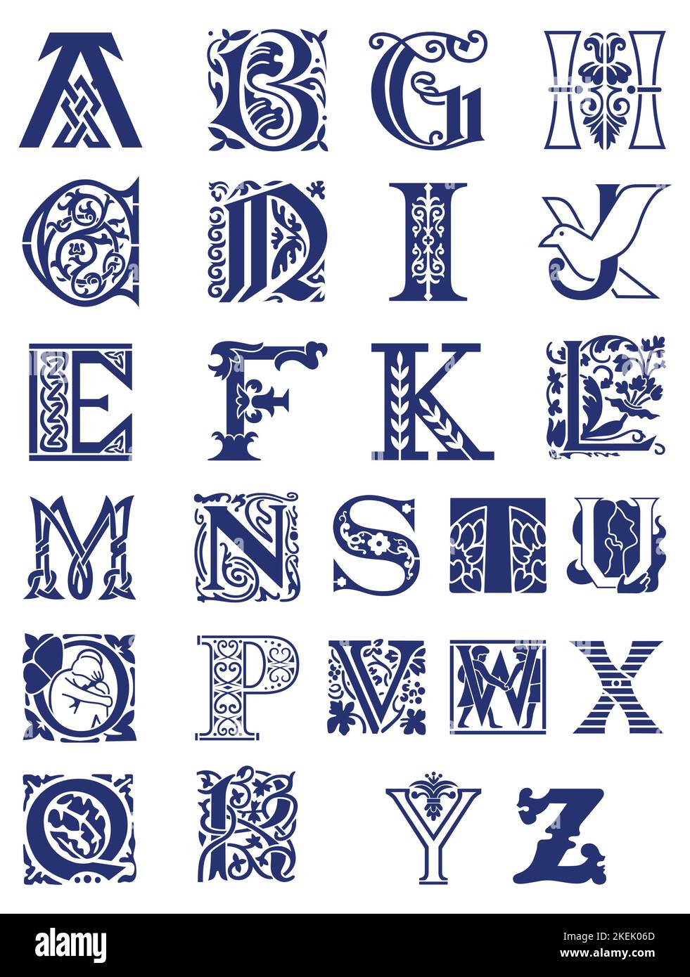 Line drawing alphabet hi-res stock photography and images - Alamy