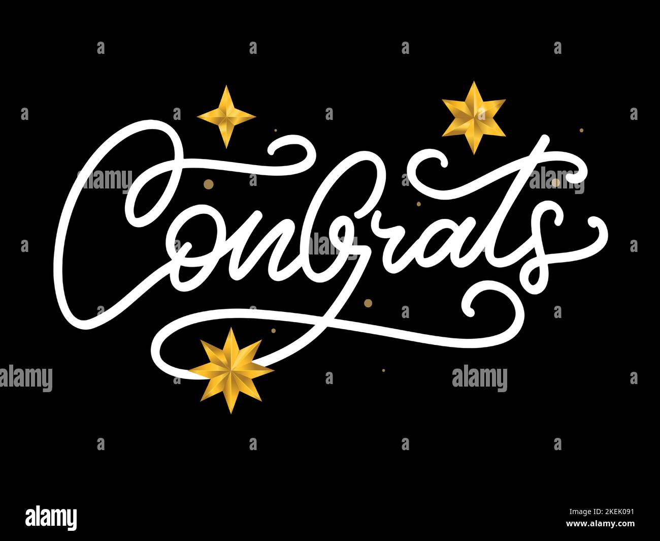 Congrats lettering. Handwritten modern calligraphy, brush painted ...