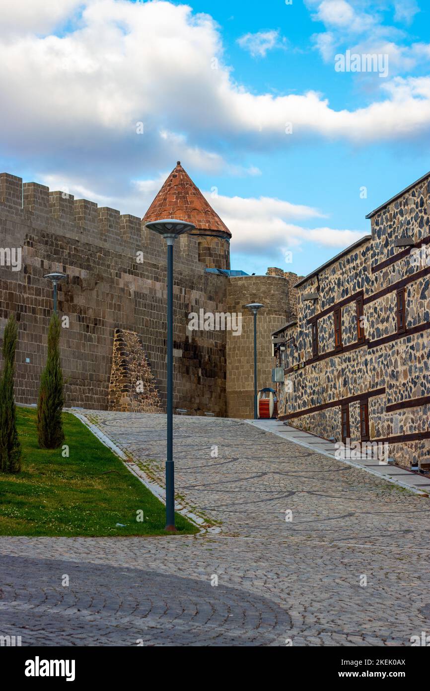 Anatolian stone houses. Erzurum stone houses. Historic stone houses ...