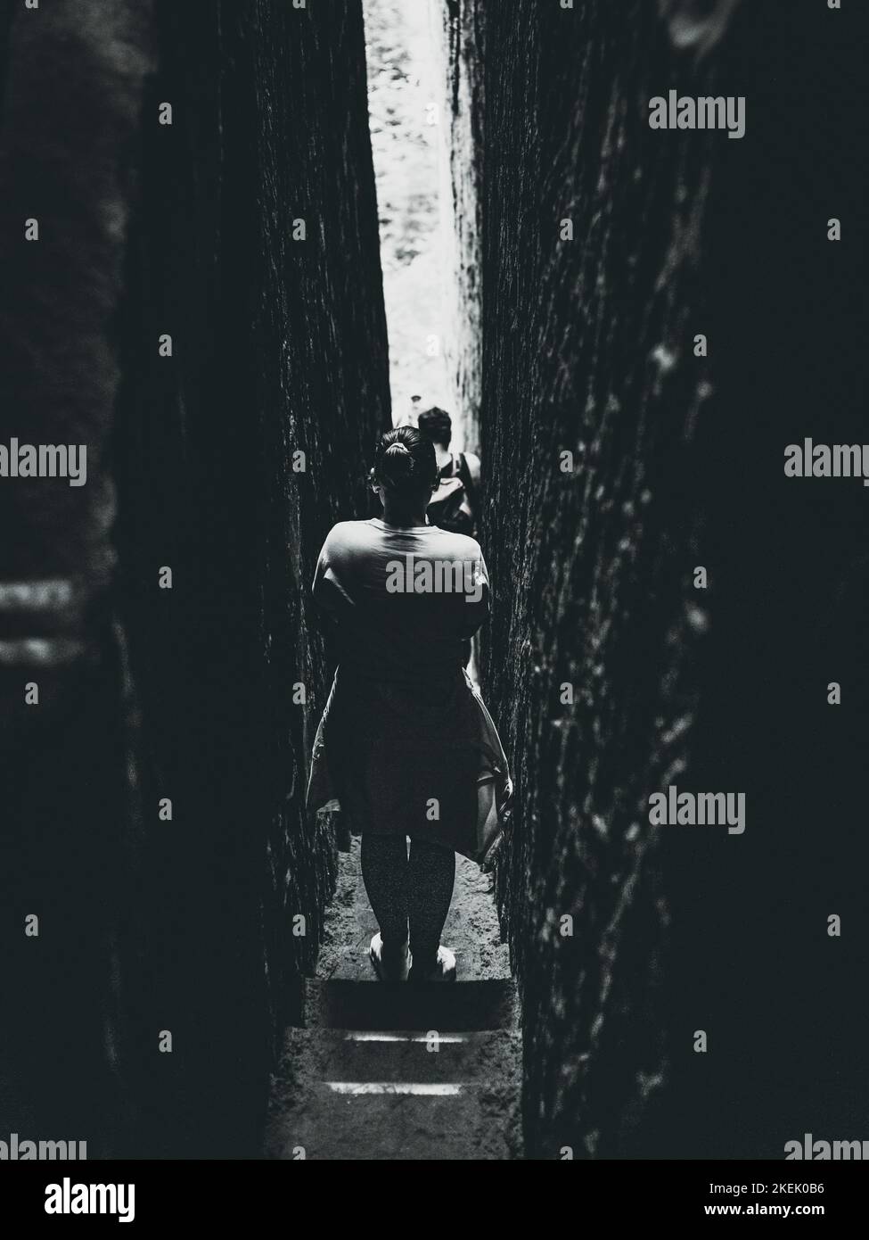 people on the mountain path between the rocks Stock Photo - Alamy