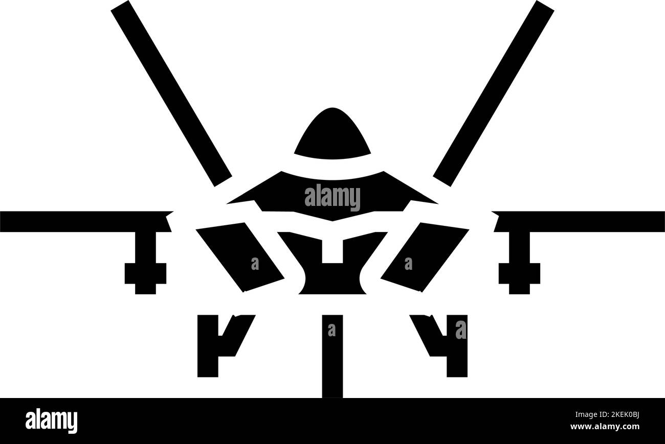 jet transport vehicle glyph icon vector illustration Stock Vector Image ...