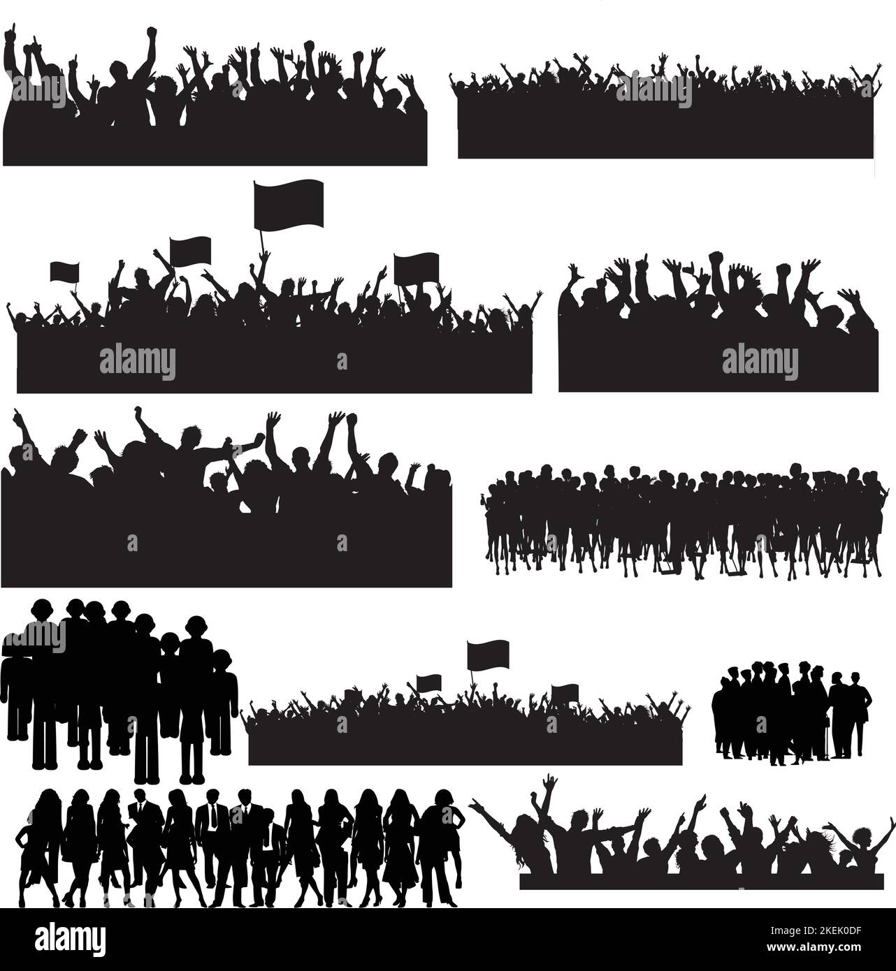 Crowd Clipart Silhouette