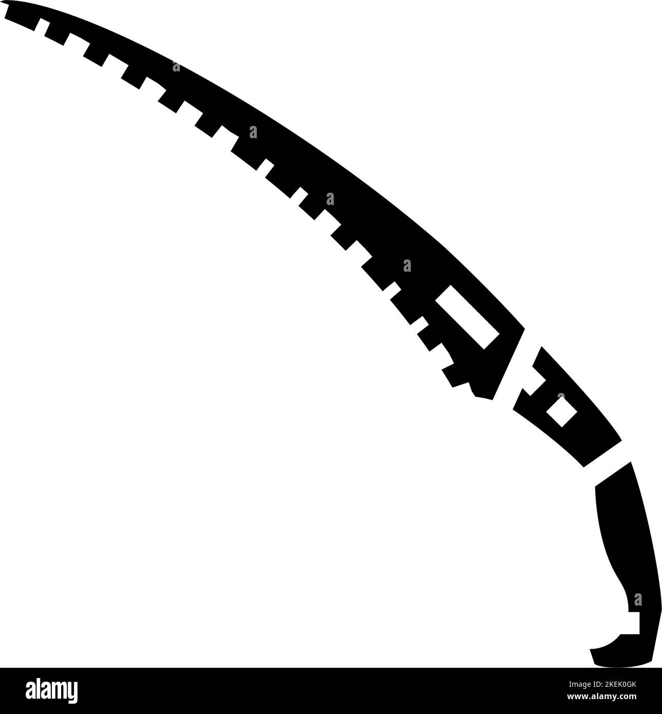 pruning saw glyph icon vector illustration Stock Vector Image & Art - Alamy