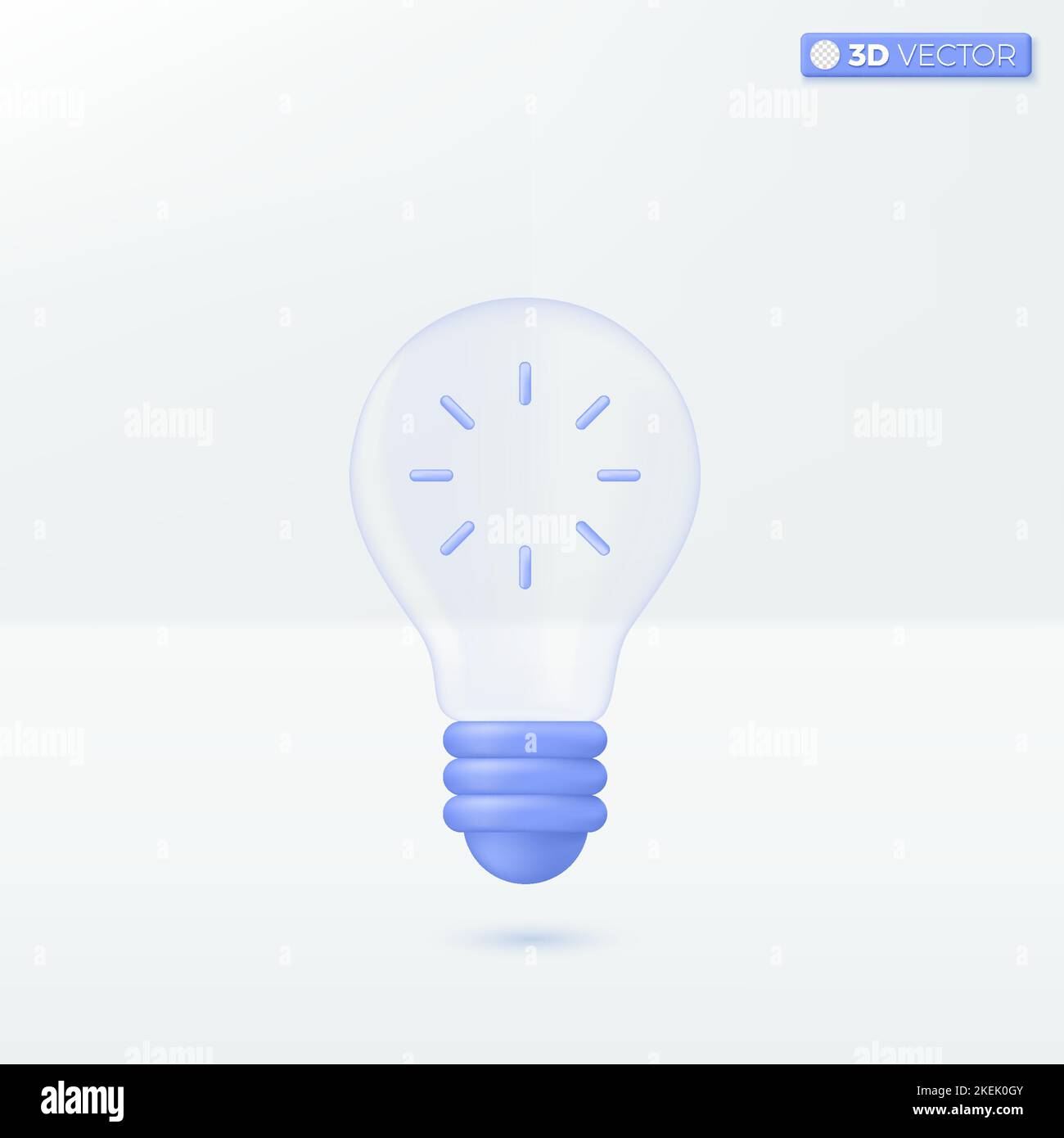 Light bulb transparency icon symbol. creative innovation, development ...