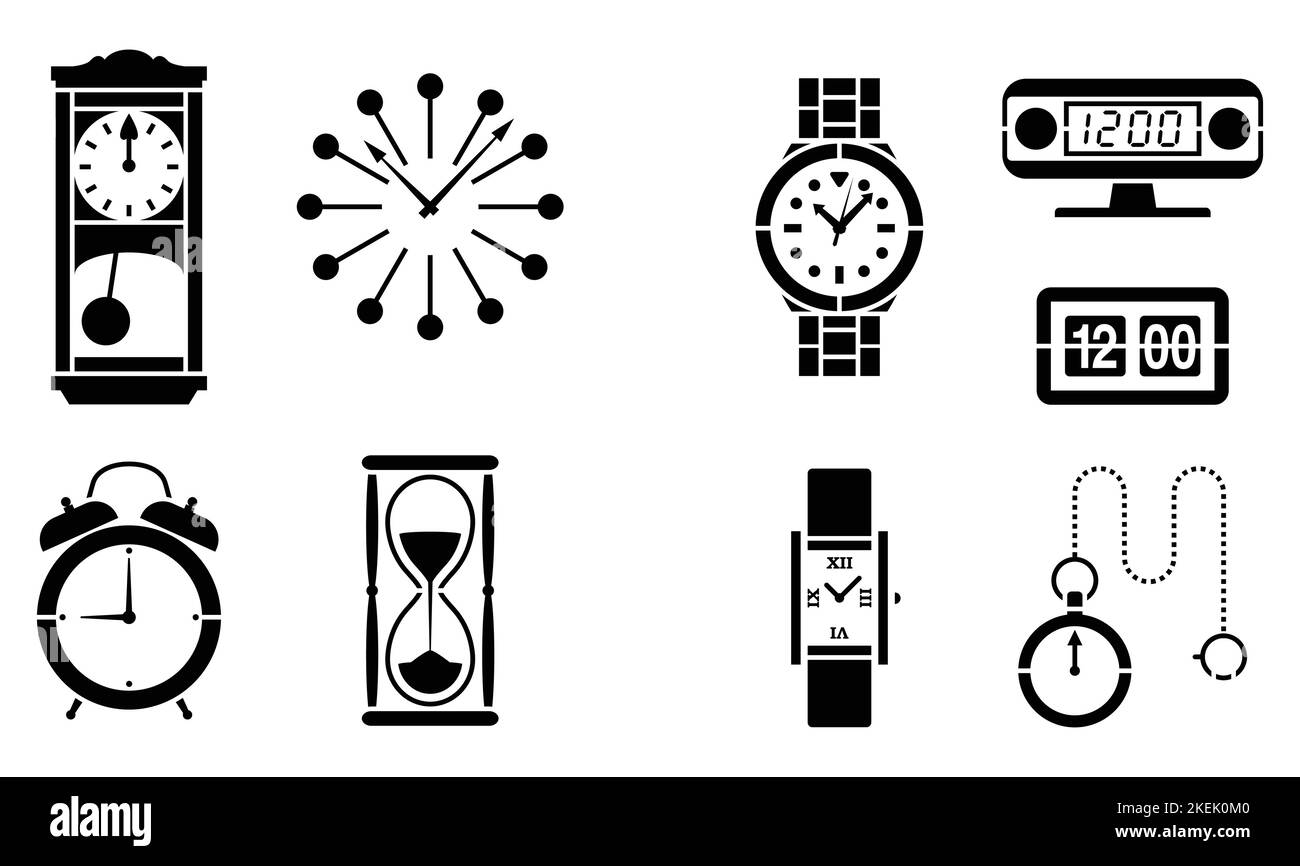 Minute hand second hand Stock Vector Images - Alamy