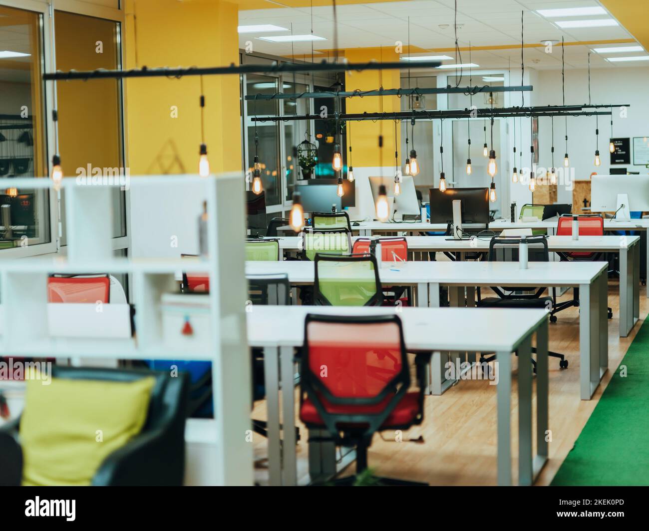 Interior Of Modern Design Office With No People Stock Photo - Alamy