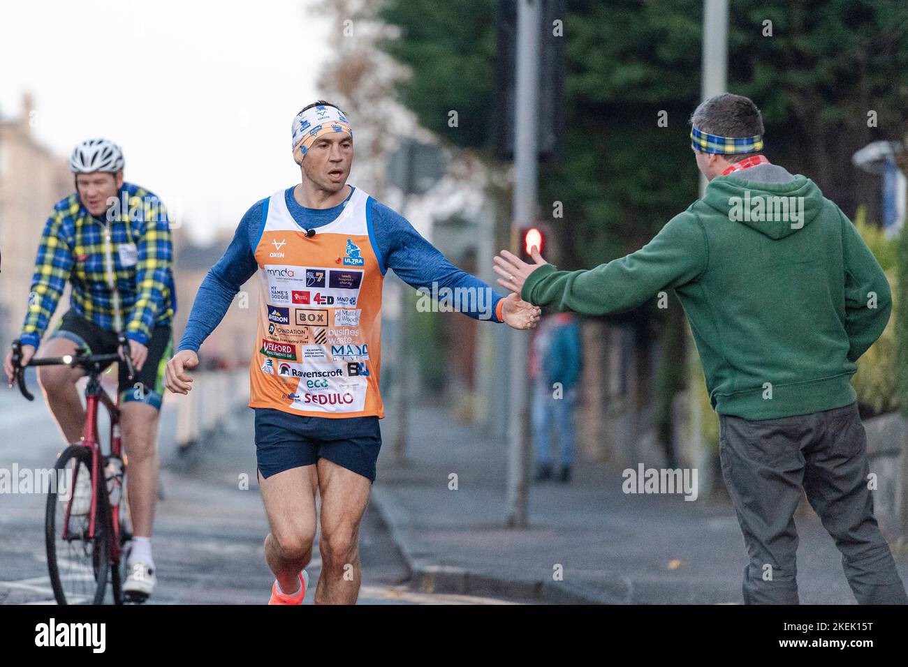 Kevin Sinfield during day one of the Ultra 7 in 7 Challenge from ...
