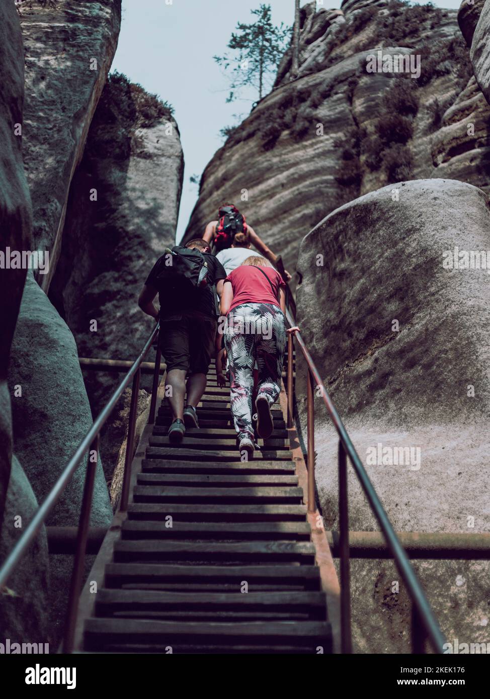 People climbing stairs top hi-res stock photography and images - Alamy