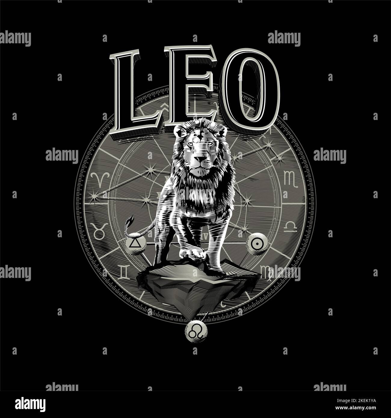 Astrology horoscope leo zodiac hi-res stock photography and images - Alamy